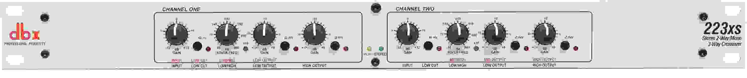 dbx 223xs Stereo 2-Way, Mono 3-Way Crossover | Sweetwater