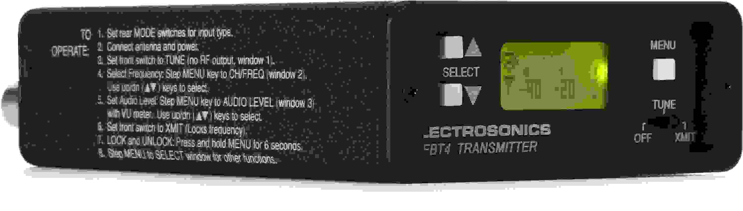 Lectrosonics IFBT4 Frequency-Agile Compact IFB Wireless Transmitter ...