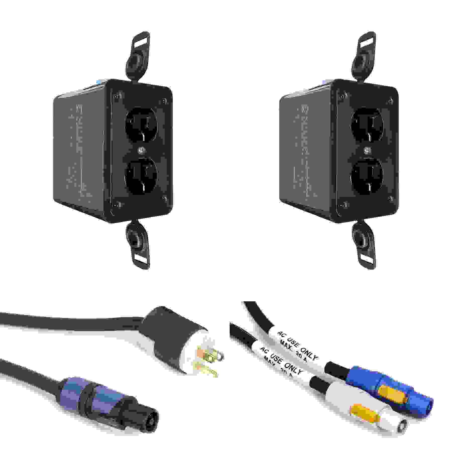 Blizzard Lighting Drop PC Stage Power Drop Box Pair with Cables ...