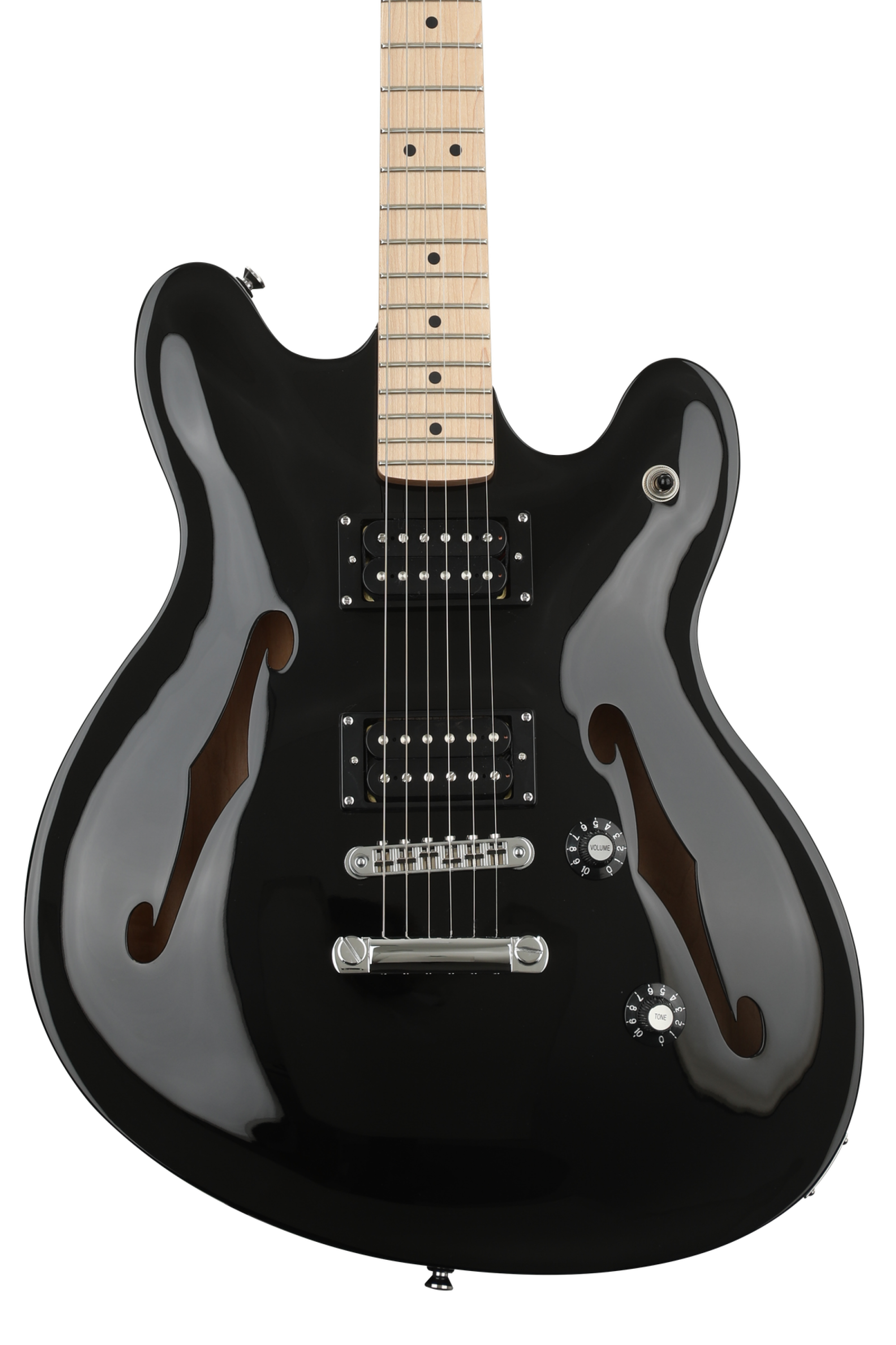 Squier Affinity Starcaster - Black | Sweetwater