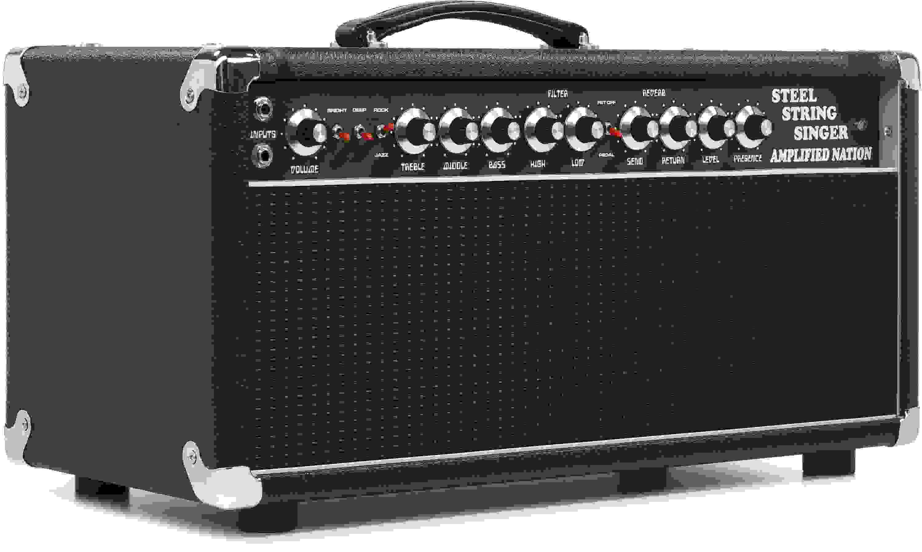 Amplified Nation Steel String Singer 50-watt Tube Head - Black Bronco ...