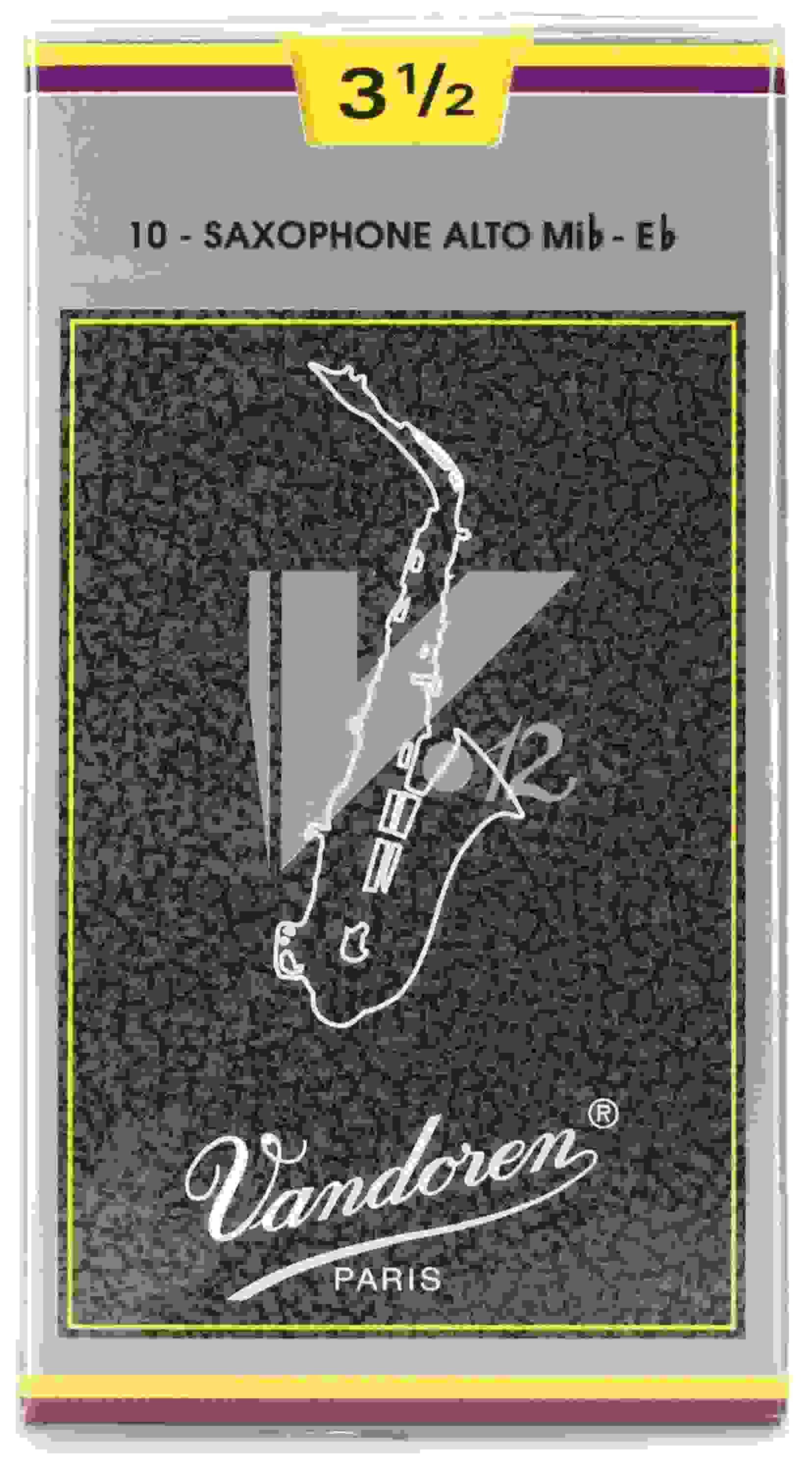 Vandoren SR6135 - V12 Alto Saxophone Reeds - 3.5 (10-pack) | Sweetwater