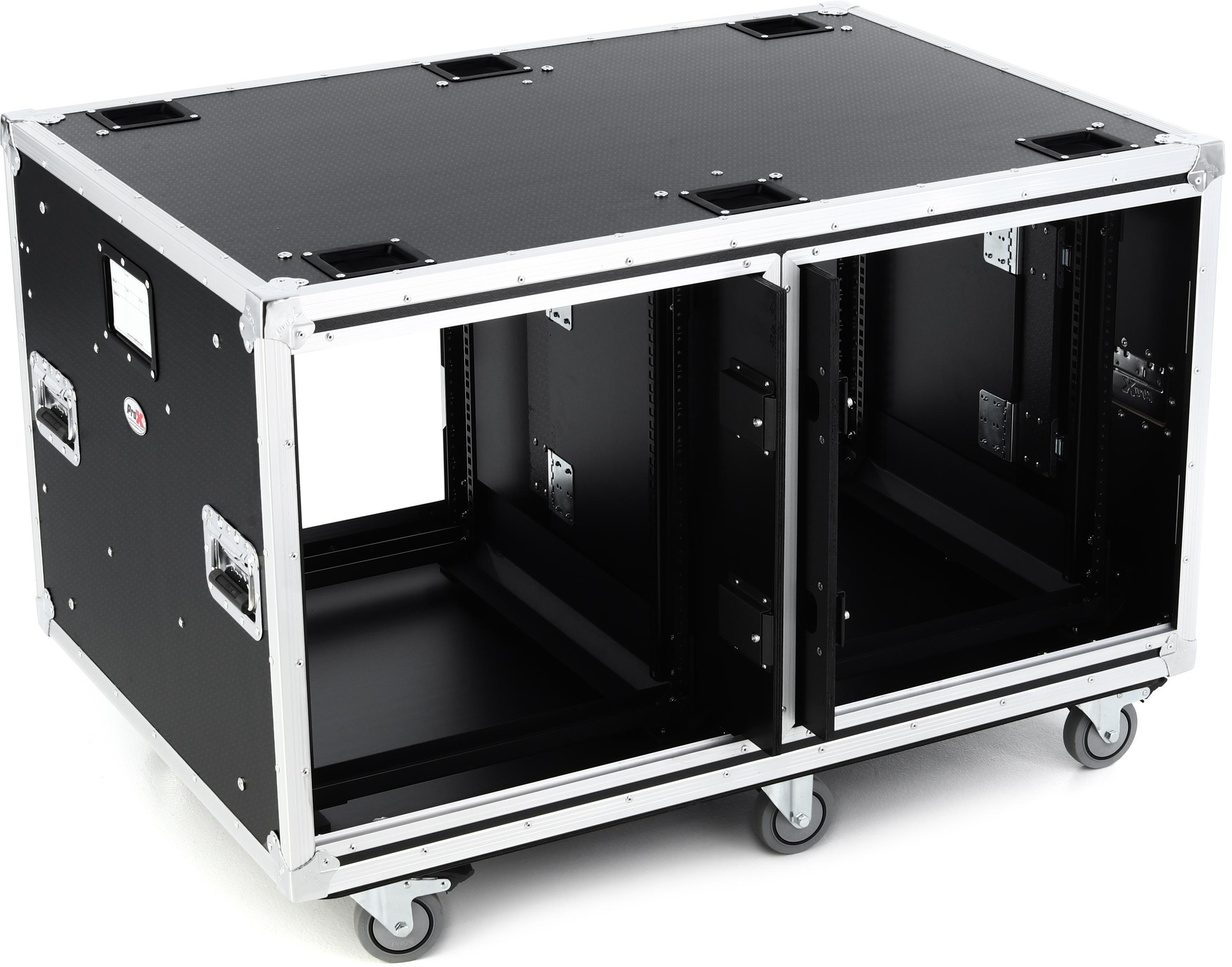 ProX XS-2X12USLAM24 12U Rack Shockmount Case - Black | Sweetwater