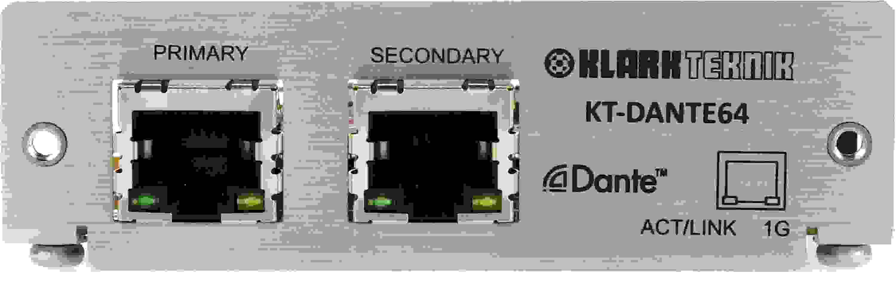 Klark Teknik KT-DANTE64 Audinate Dante Network Module | Sweetwater