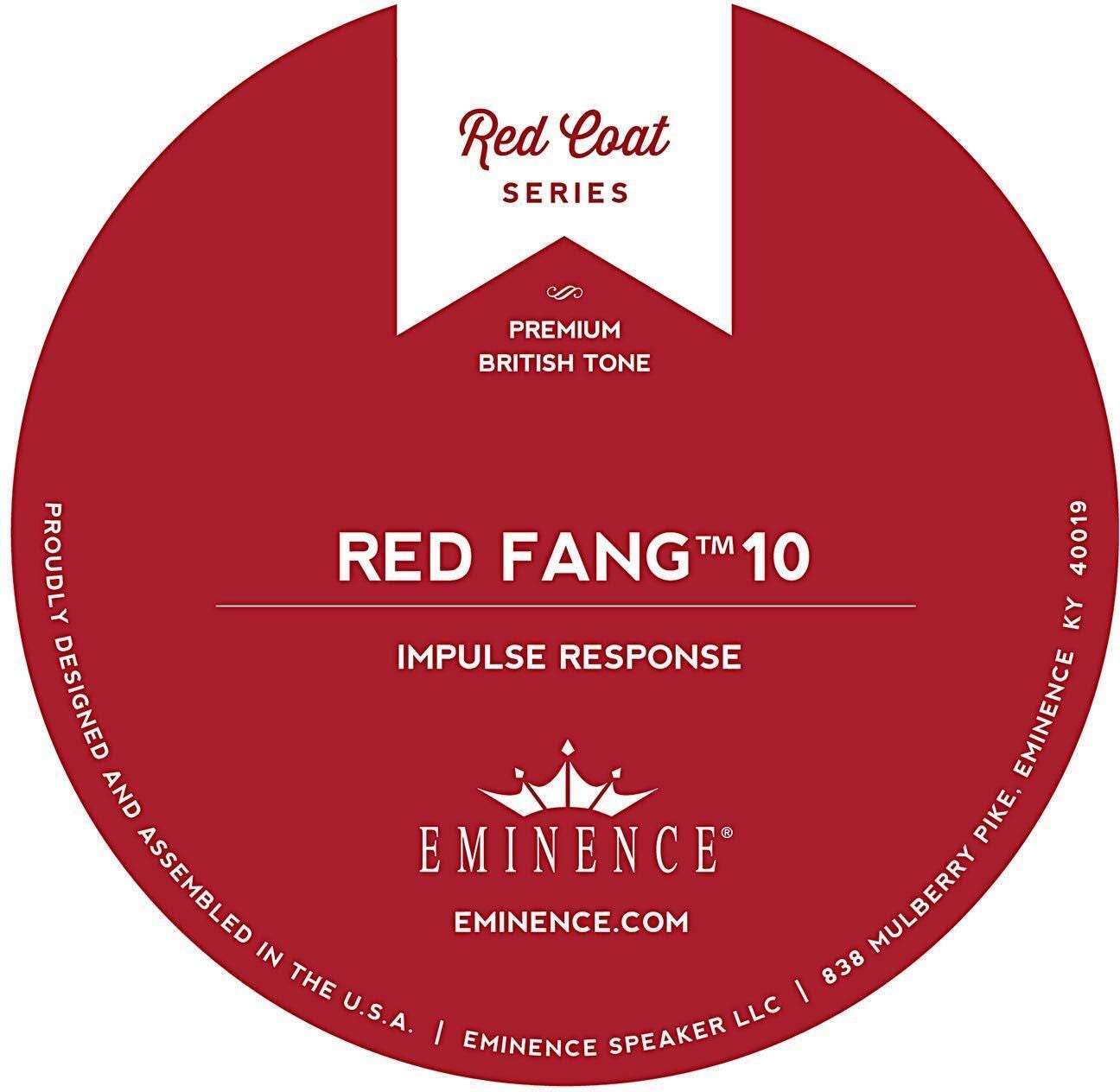 Eminence Red Fang 10 Speaker Impulse Response | Sweetwater