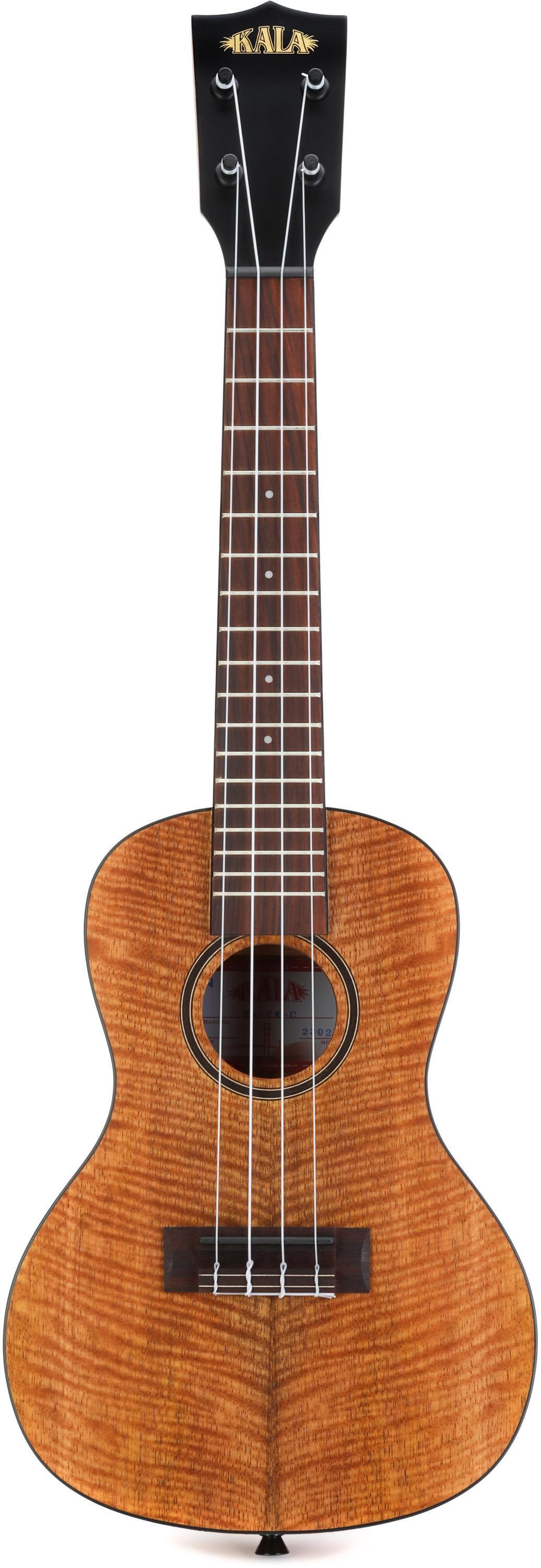 Kala Curly Mango Concert Ukulele - Natural Satin | Sweetwater
