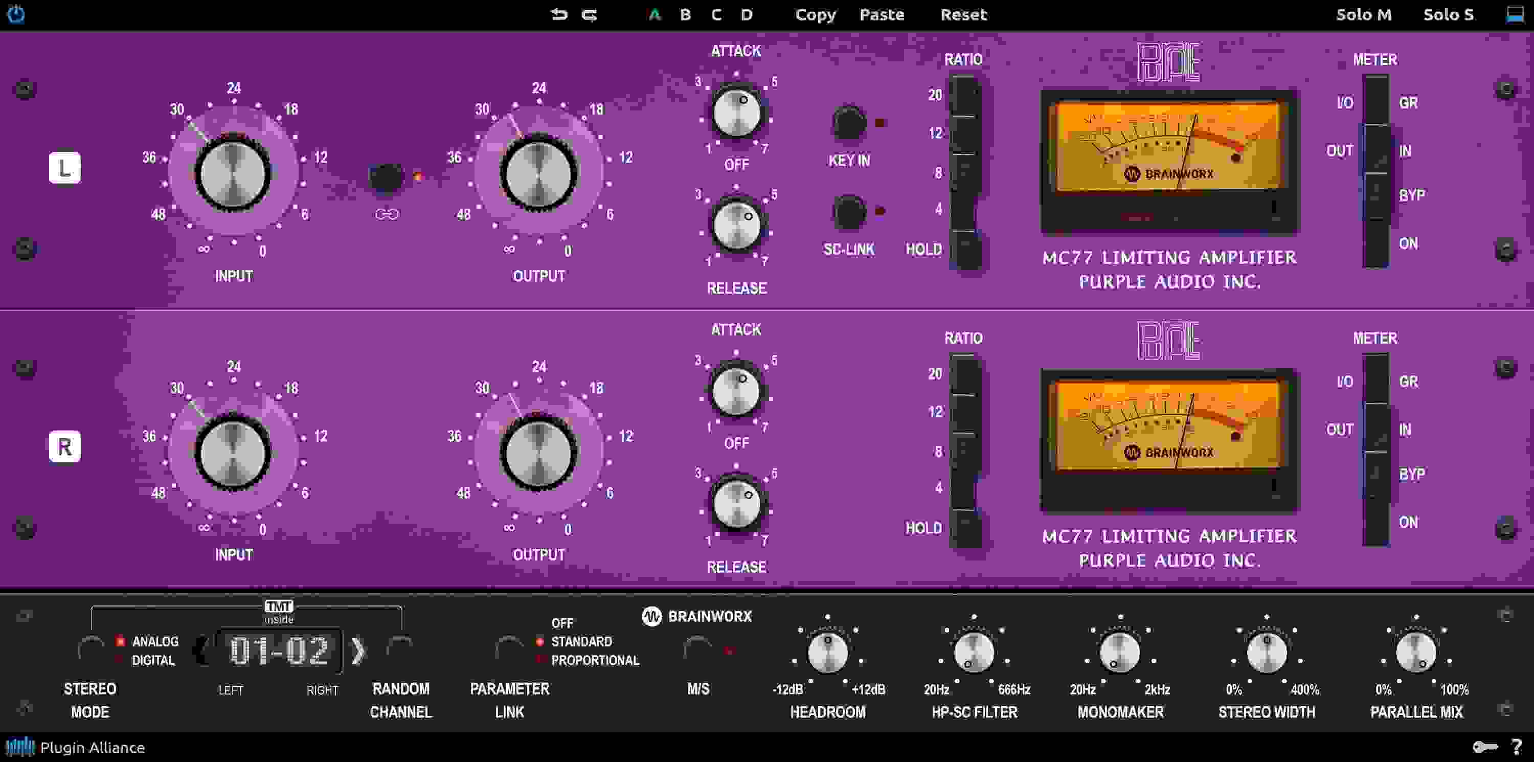 Brainworx MC77 FET Limiter/Compression Plug-in | Sweetwater