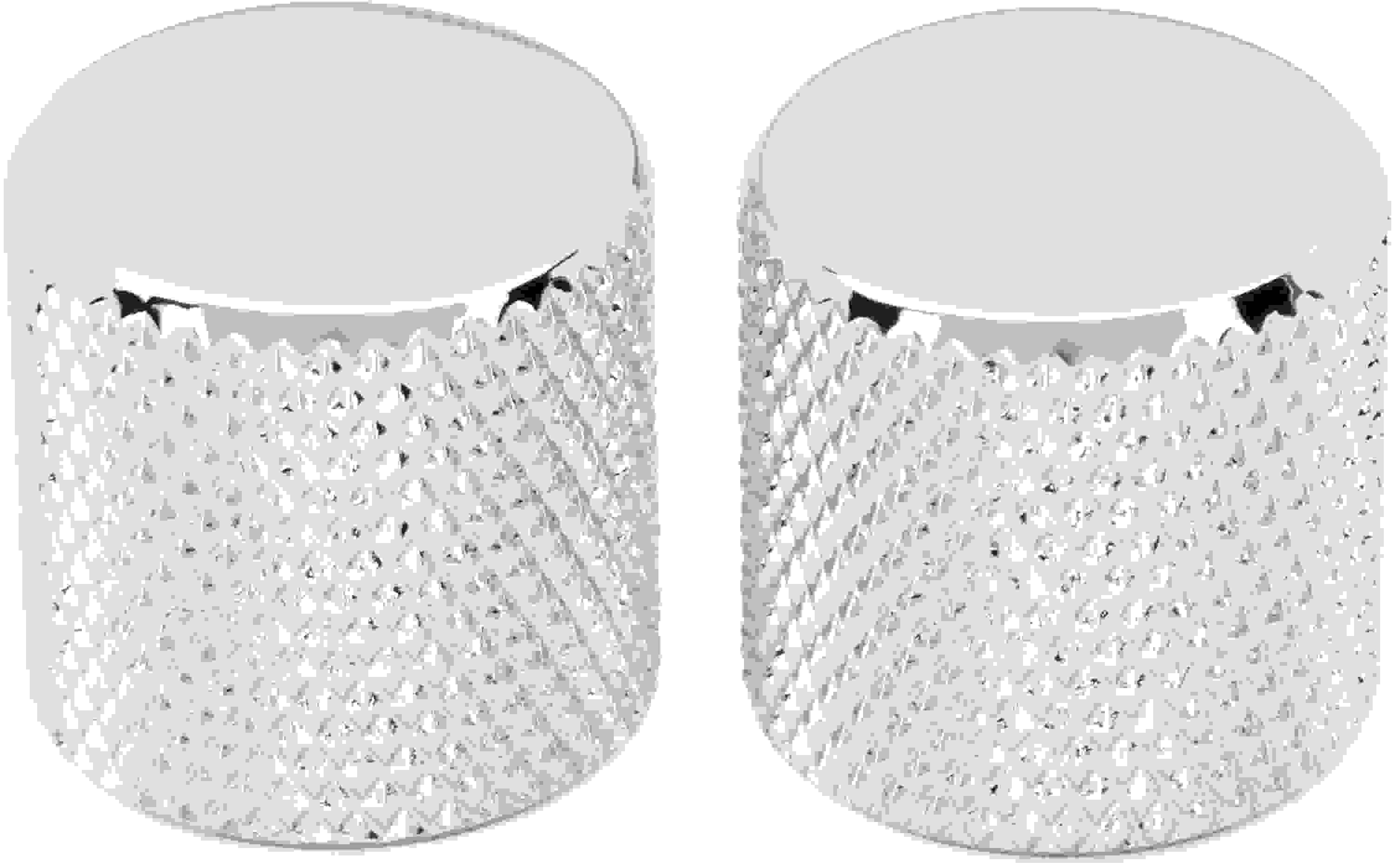 920D Custom Flat-top Knurled Metal Knobs - Chrome (2-pack) | Sweetwater
