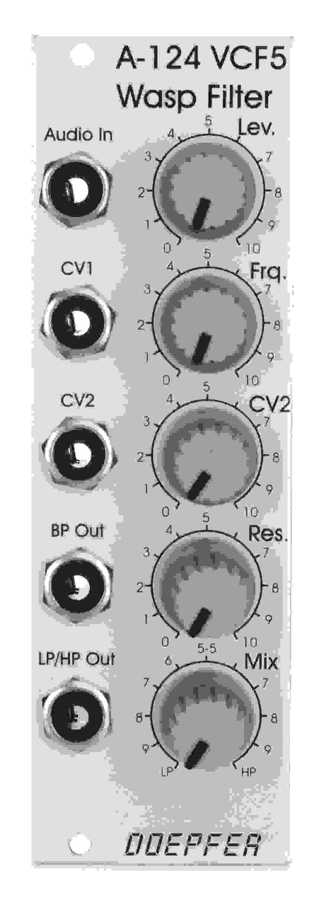 Doepfer A-124 VCF5 Wasp Filter Eurorack Module - Standard Edition ...