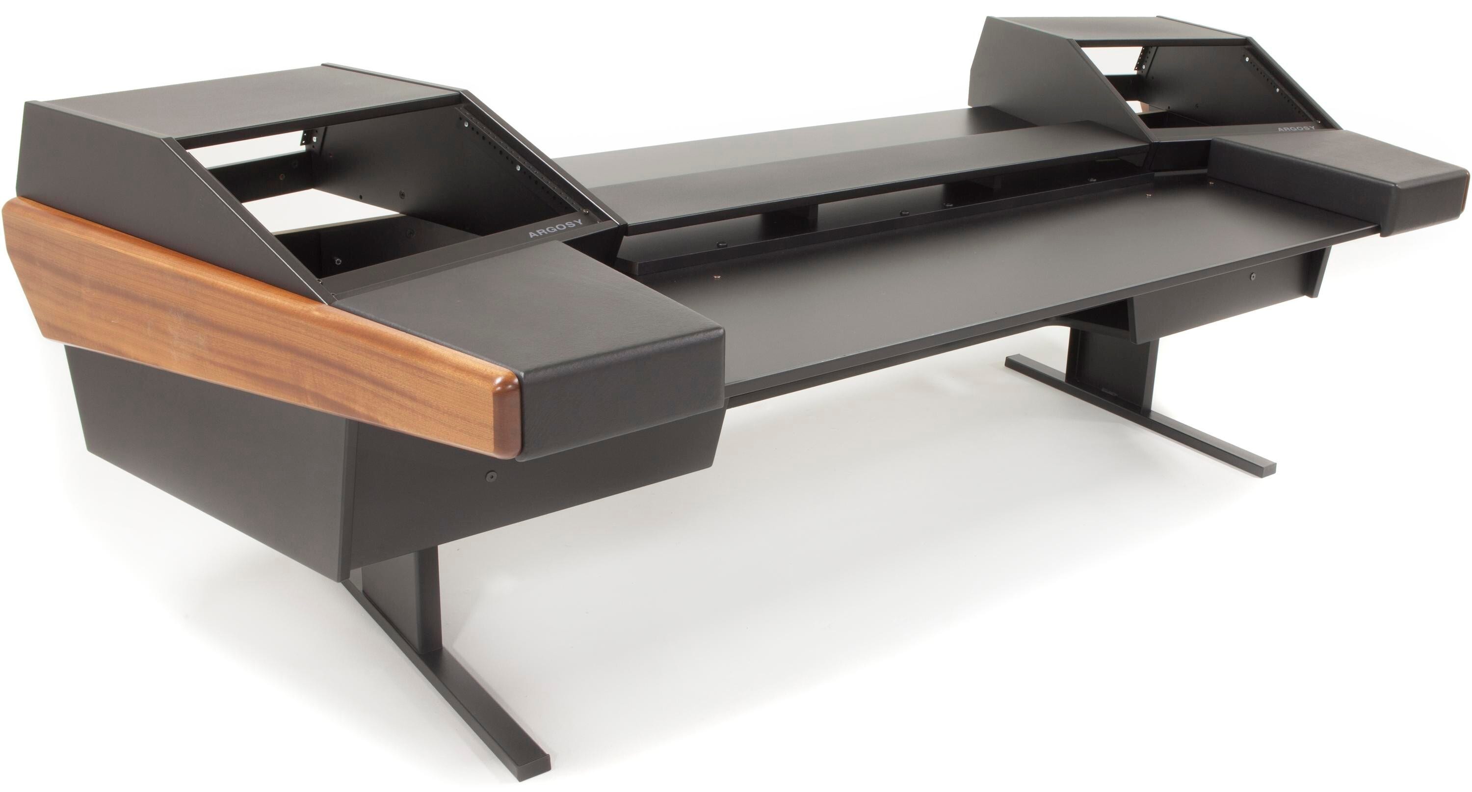 Argosy Dual15KL Keyboard Workstation Desk with 803 Racks - Mahogany ...