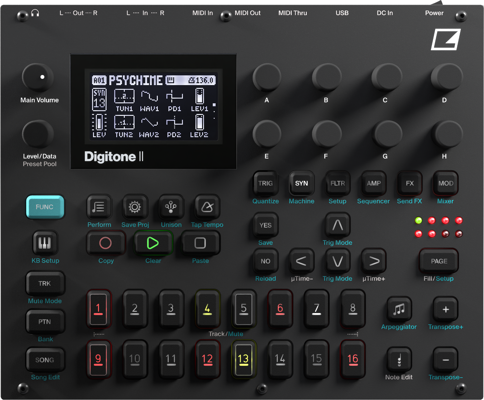 Elektron Digitone II 16-track Polyphonic Digital Synthesizer | Sweetwater