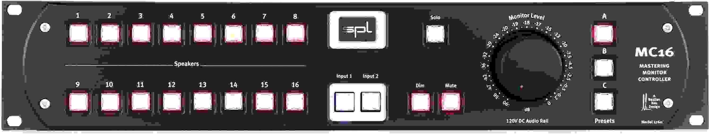SPL MC16 Mastering Monitor Controller | Sweetwater