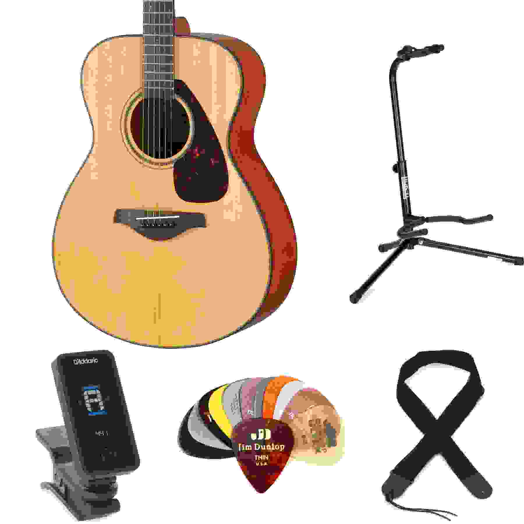 Yamaha FS800 Acoustic Guitar Essentials Bundle - Natural | Sweetwater