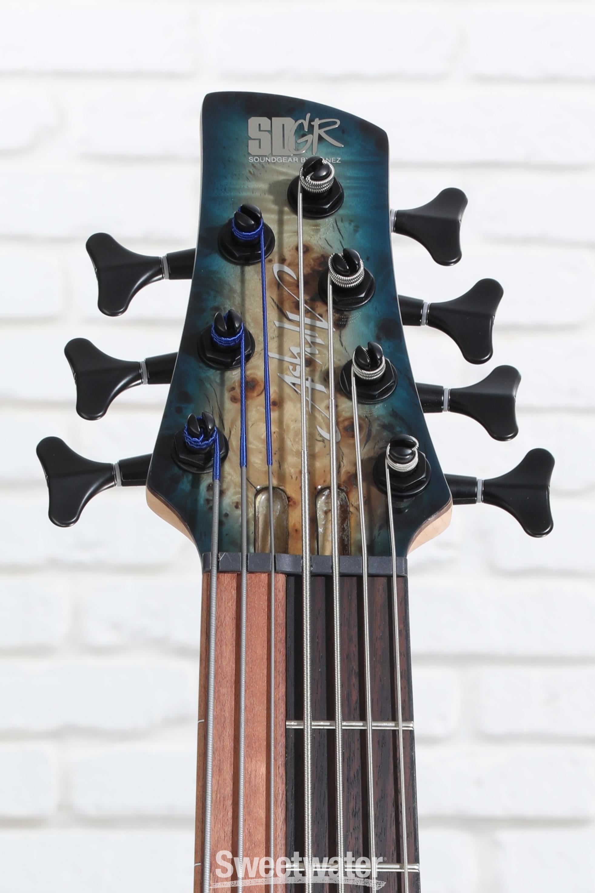 Ibanez Bass Workshop SRAS7 Ashula 7-string Bass Guitar - Cosmic Blue ...