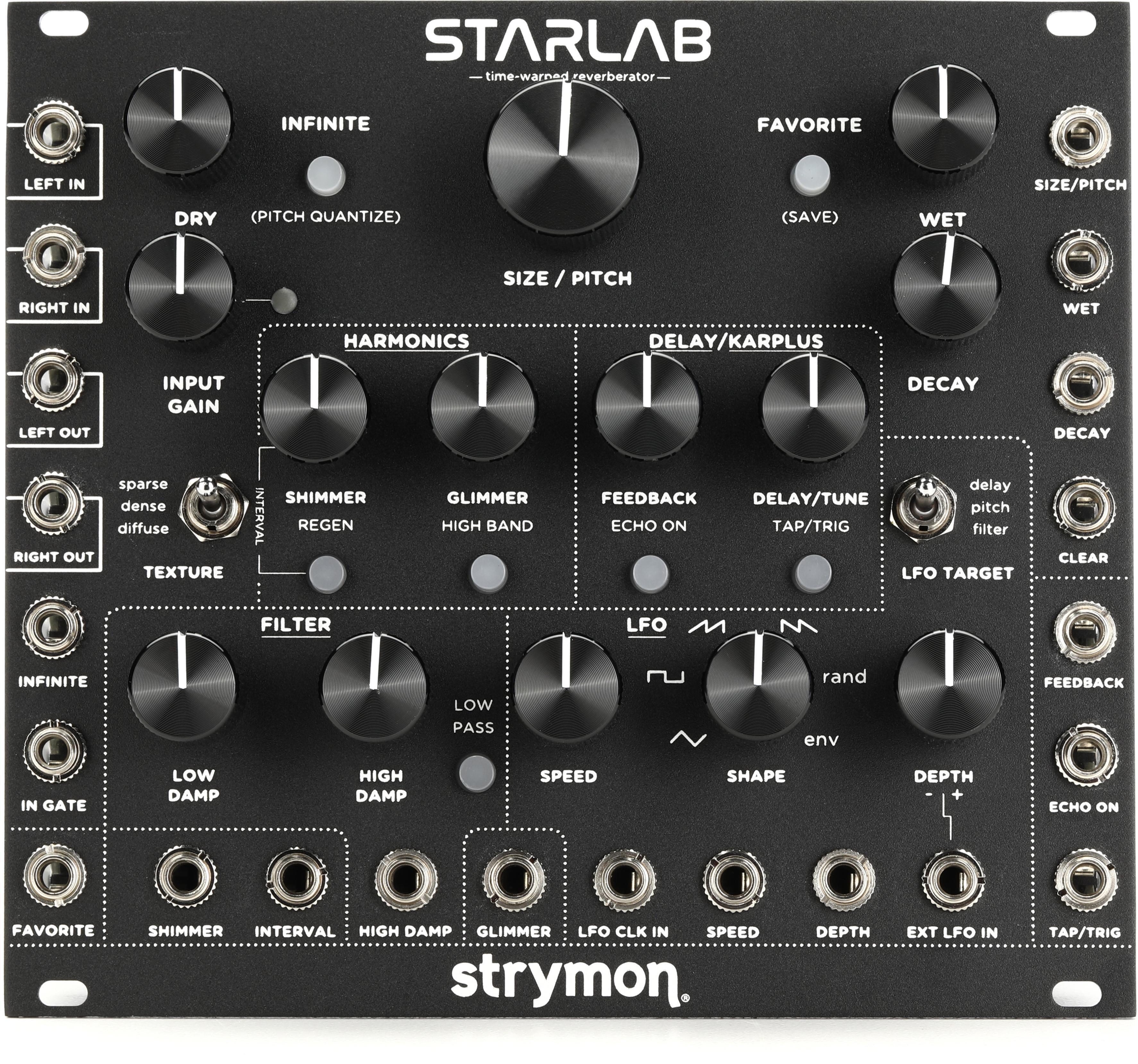 Strymon StarLab Eurorack Time-warped Reverberator Module - Black ...