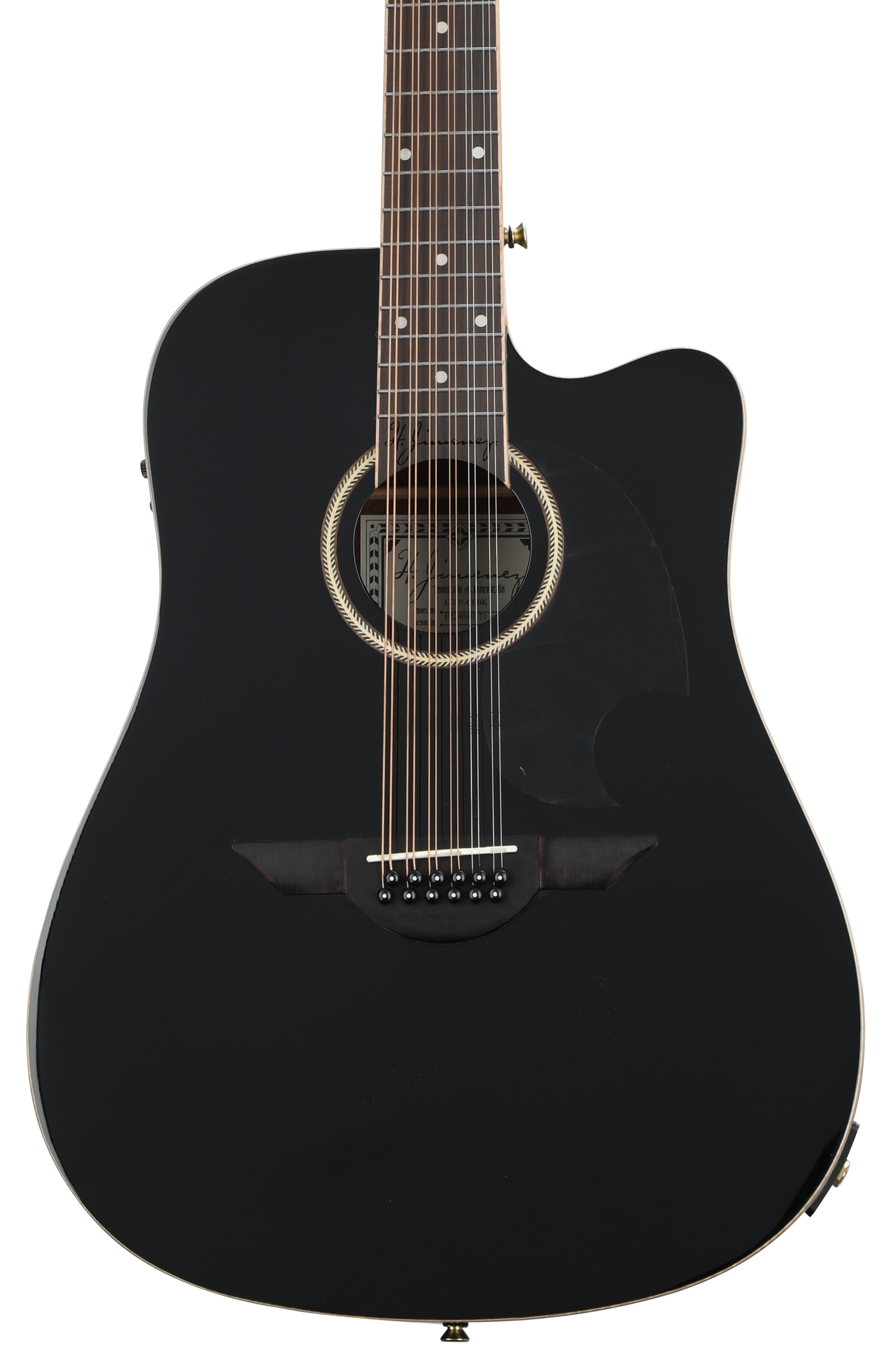 H. Jimenez LGD1-CE 12-string Acoustic-electric Guitarra Doble - Black ...