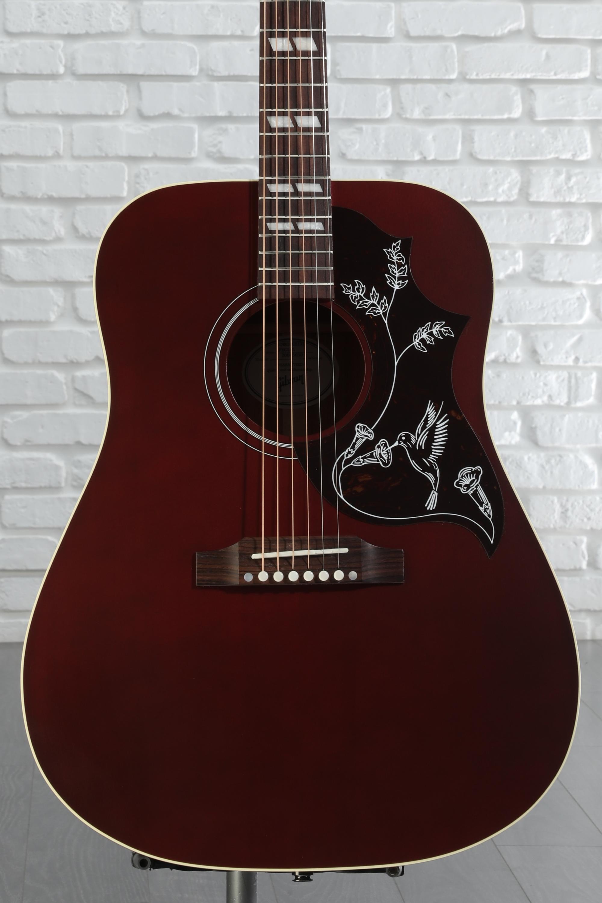 Gibson Acoustic Hummingbird Special Acoustic-electric Guitar - Wine Red ...
