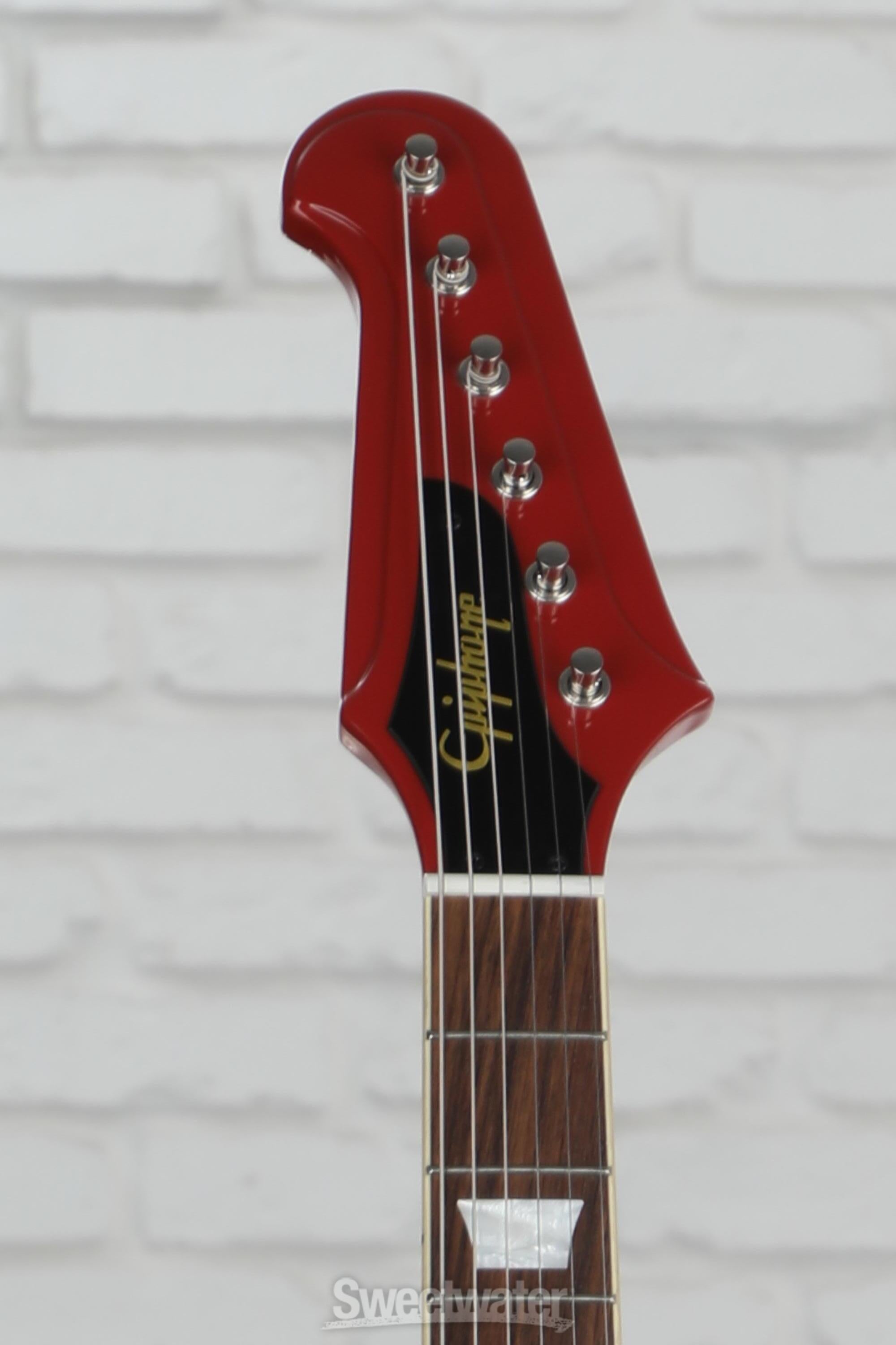 Epiphone 1963 Firebird V Electric Guitar - Ember Red | Sweetwater