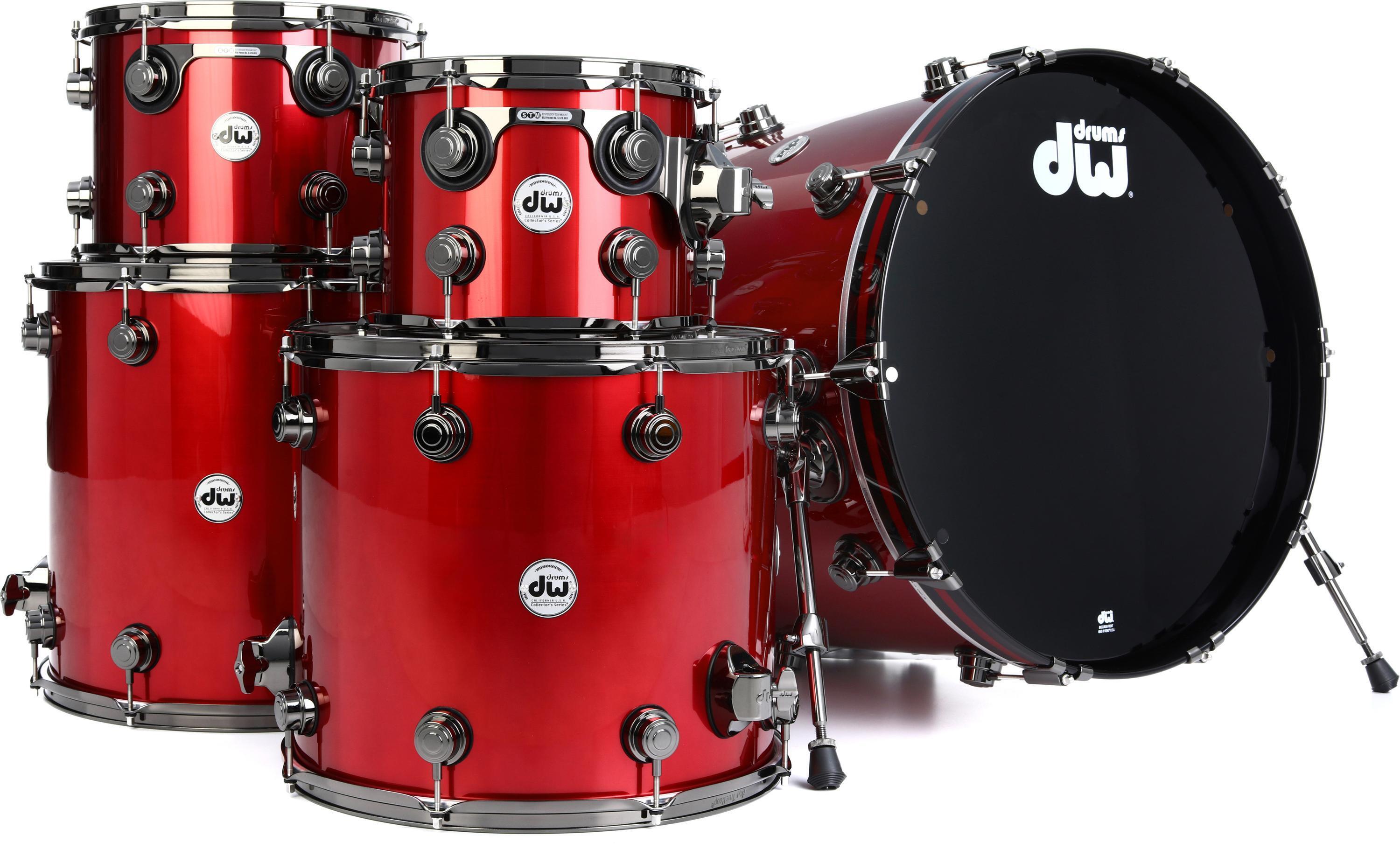 DW DRX45PRAS-BN Collector's Series Maple 5-piece Shell Pack - Red ...