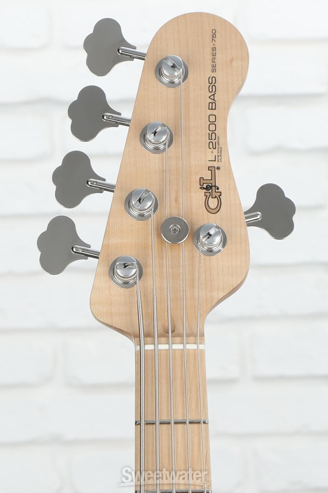 G&L Custom Shop L-2500 Series 750 Electric 5-string Bass - Natural ...