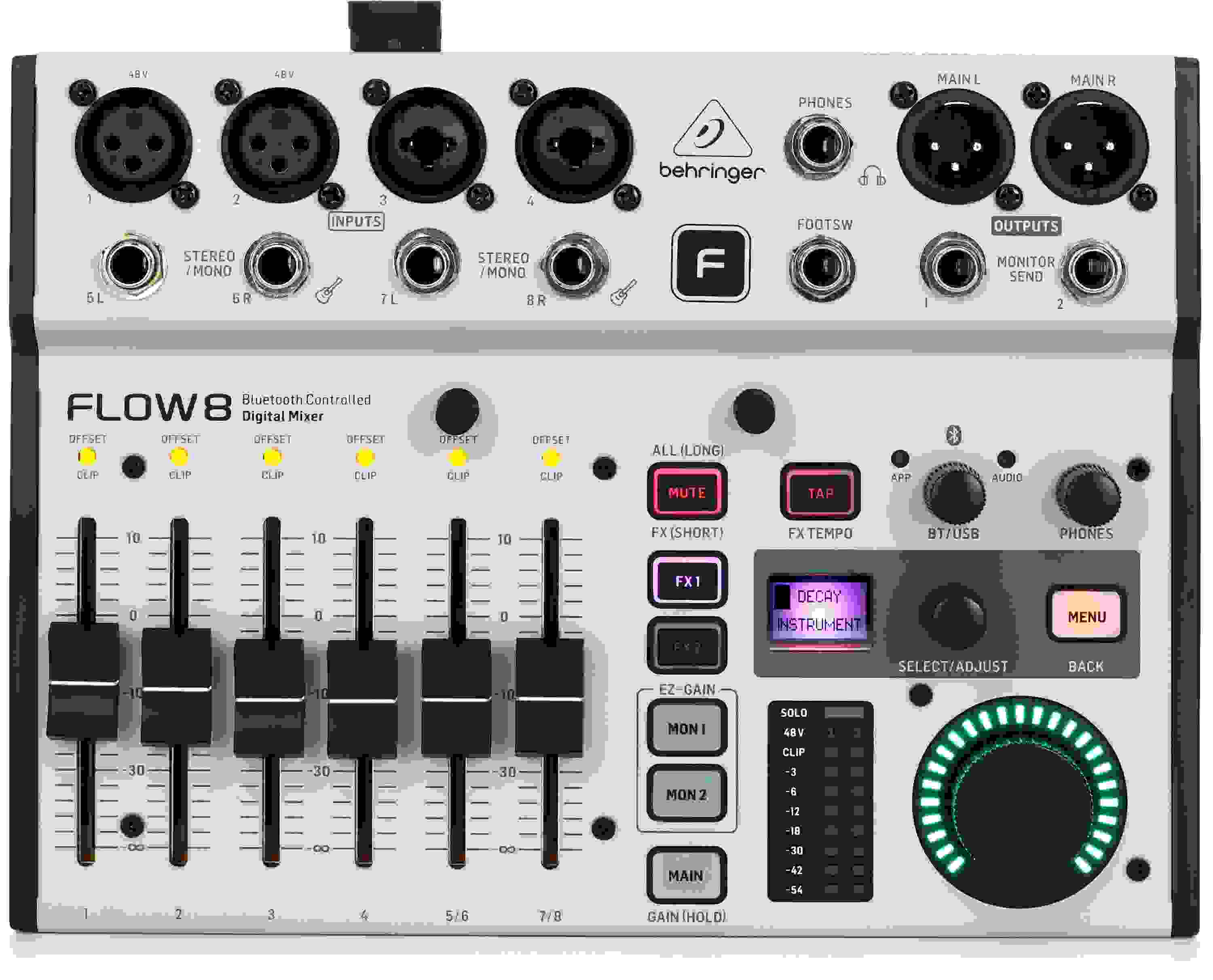 Behringer FLOW 8 8-input Digital Mixer with Bluetooth Reviews | Sweetwater