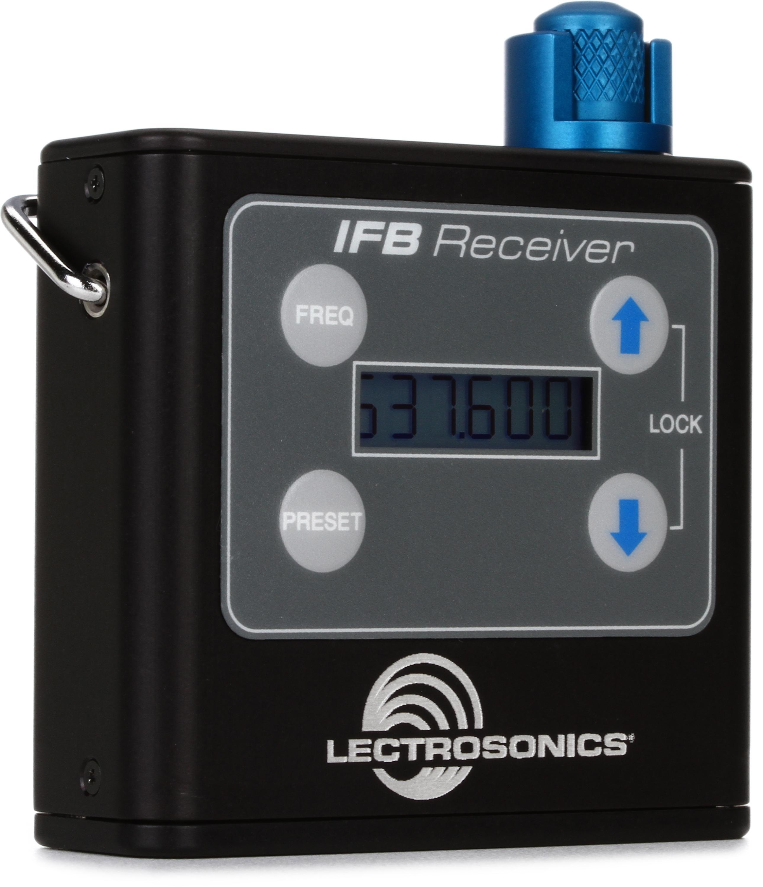 Lectrosonics IFBR1B UHF Multi-Frequency Belt-Pack IFB Receiver - B1 ...