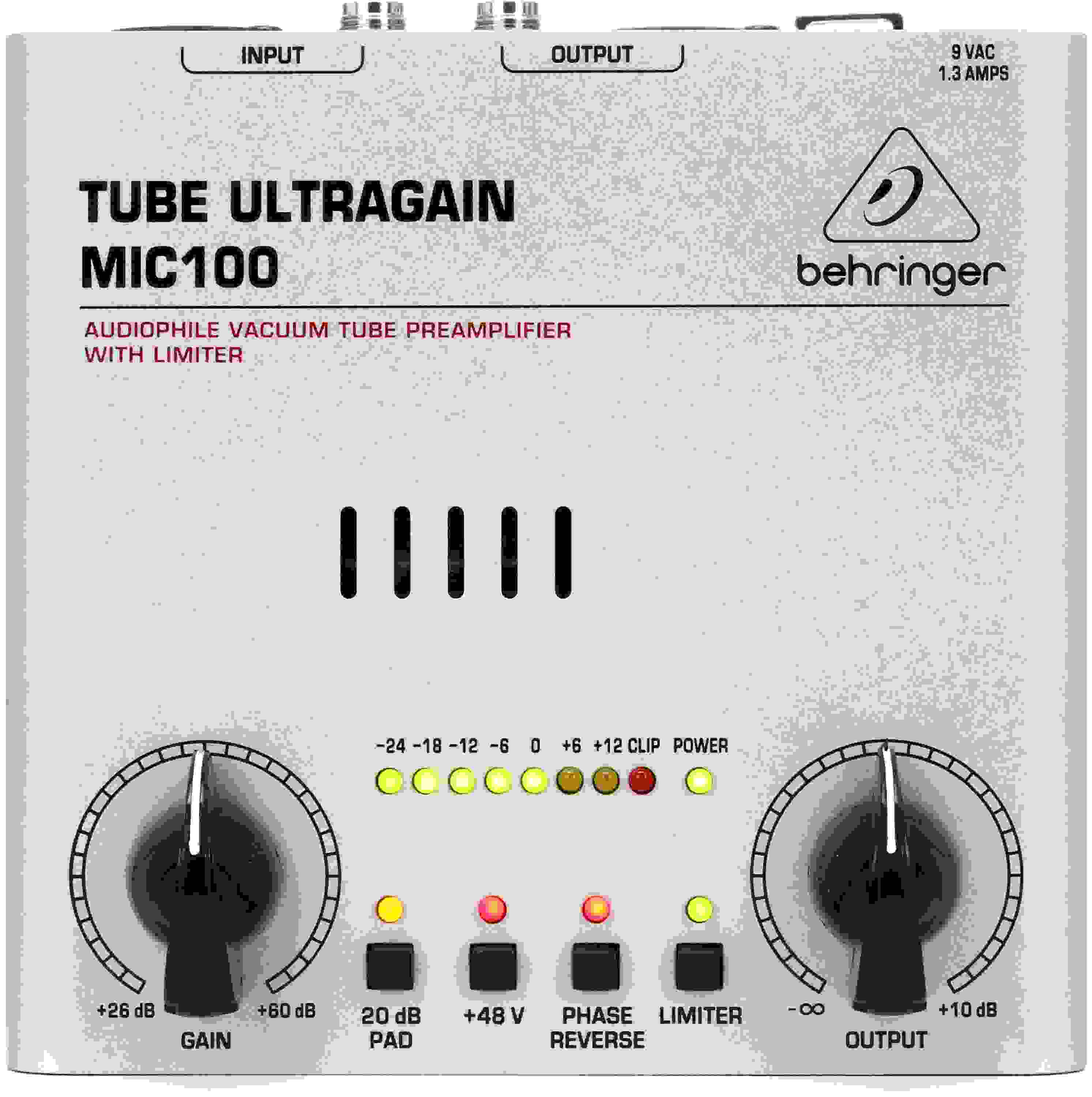 Behringer Tube Ultragain MIC100 Microphone Preamp | Sweetwater