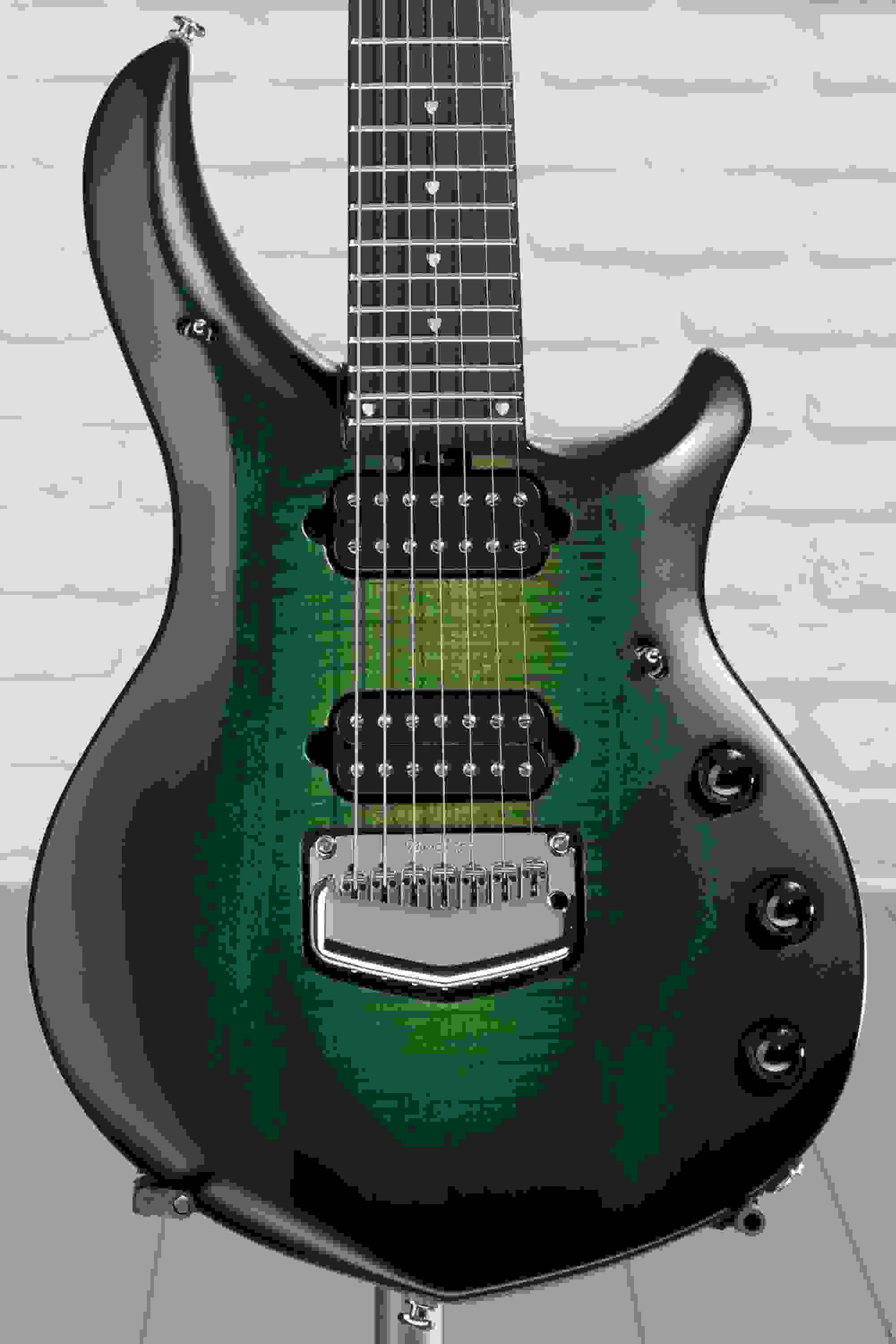 Ernie Ball Music Man John Petrucci Majesty 7 Electric Guitar - Gravity Green | Sweetwater