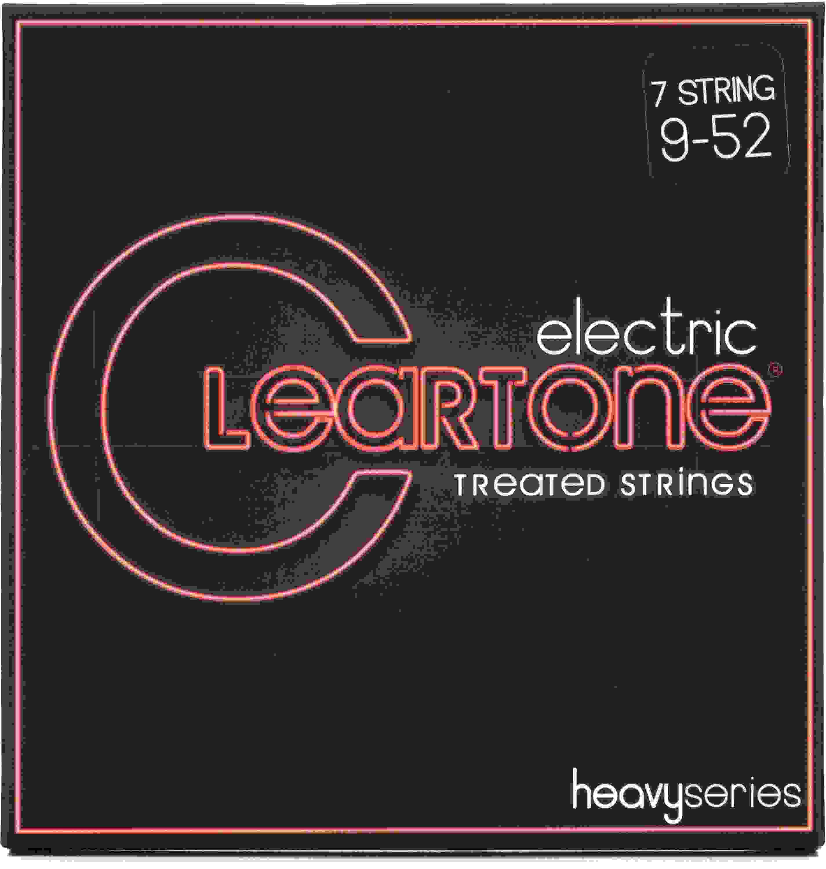 Cleartone Heavy Series Electric Guitar Strings - .009-.052, 7-string ...