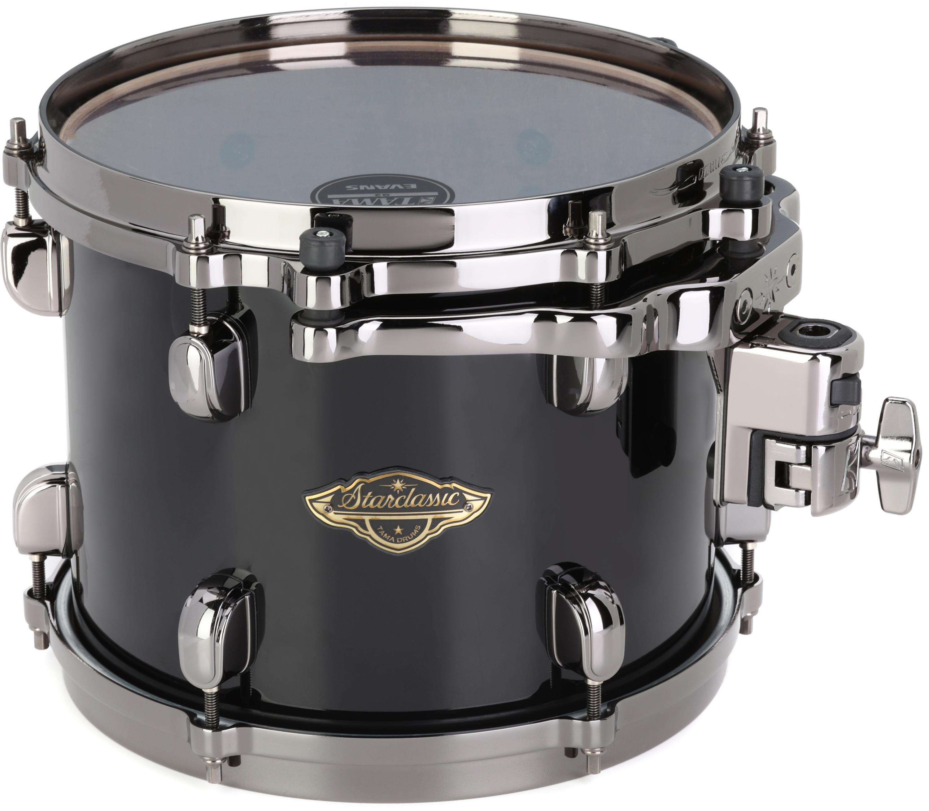 Tama Starclassic Walnut/Birch Tom - 8 inch x 10 inch, Piano Black with ...