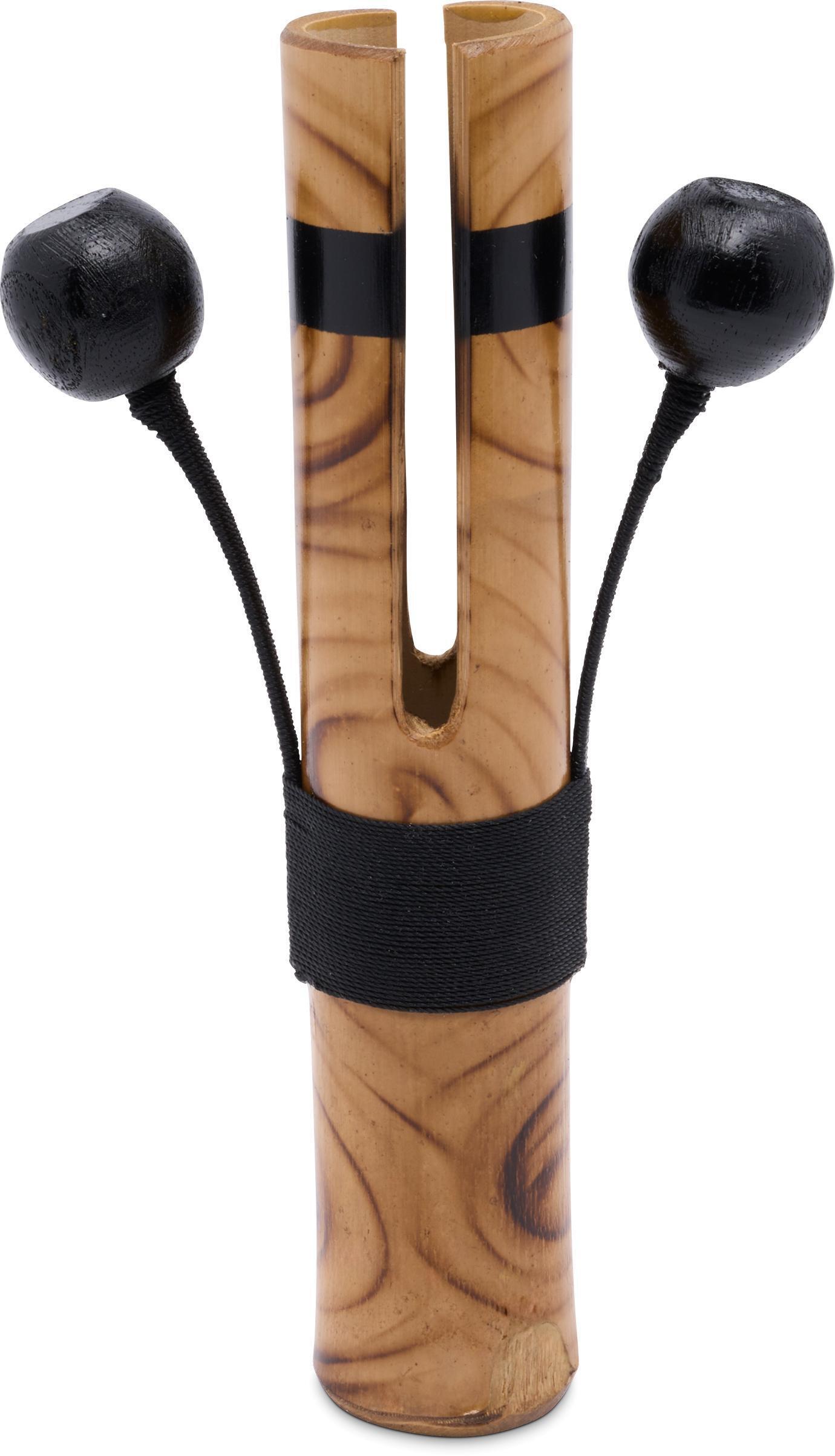 Latin Percussion Bamboo Clacker - Natural with Black Stripe | Sweetwater