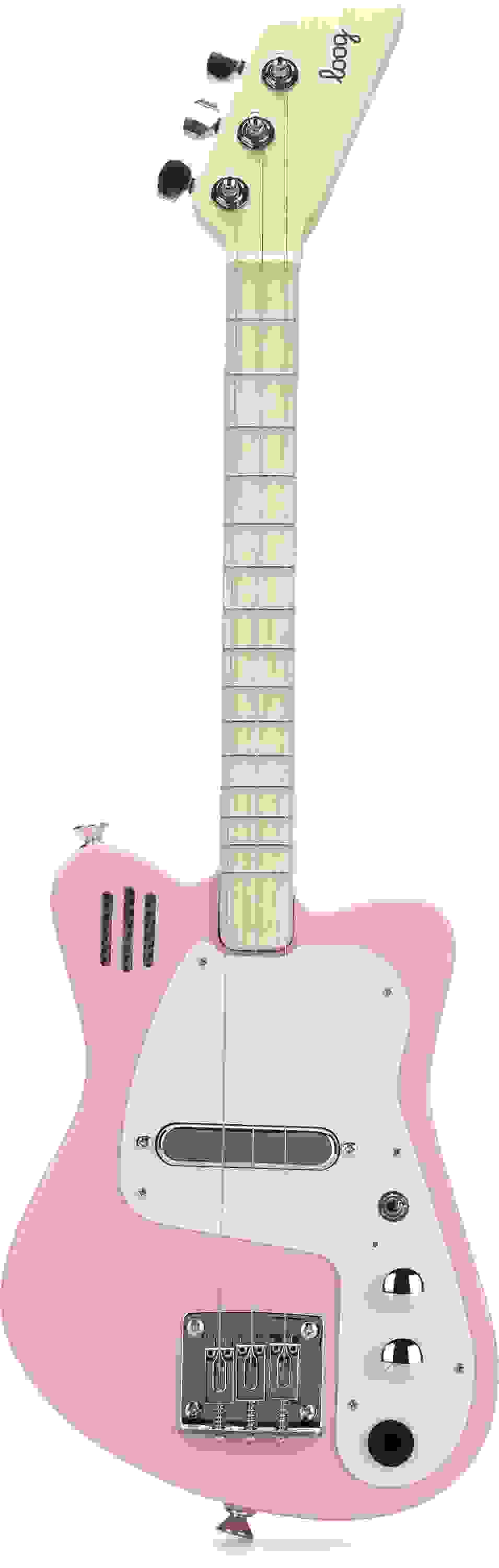 Loog Guitars Mini Electric Guitar - Pink | Sweetwater