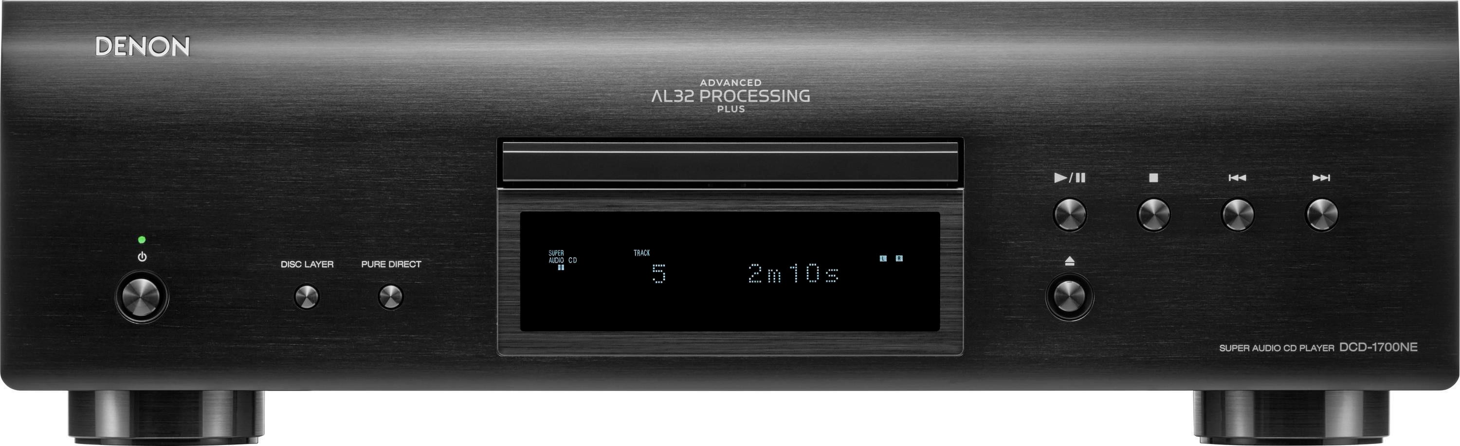 Denon DCD-1700NE CD/SACD Media Player - Black | Sweetwater