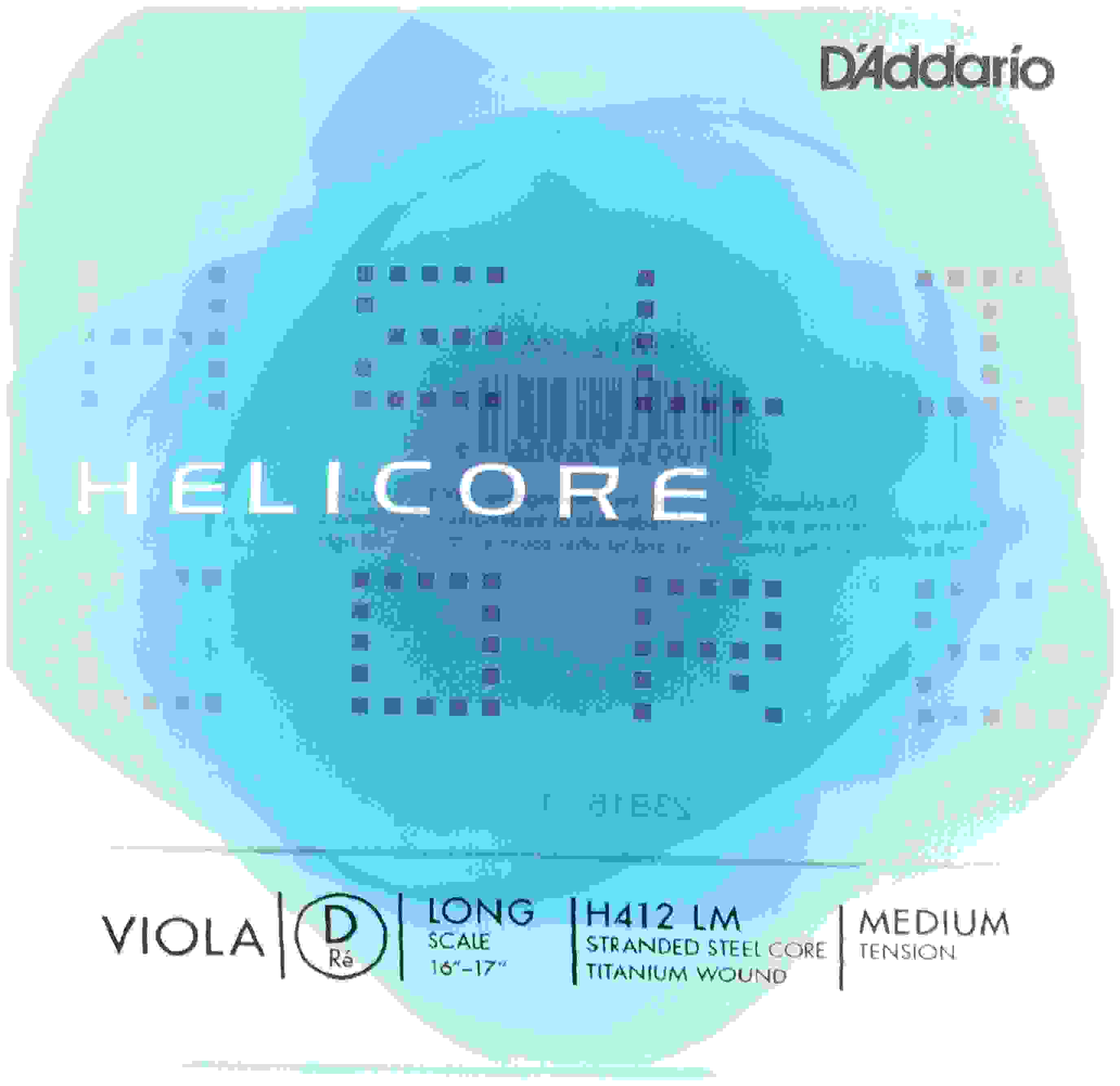 D'Addario H412 LM Helicore Viola D String - Long Scale (16-17 inch ...