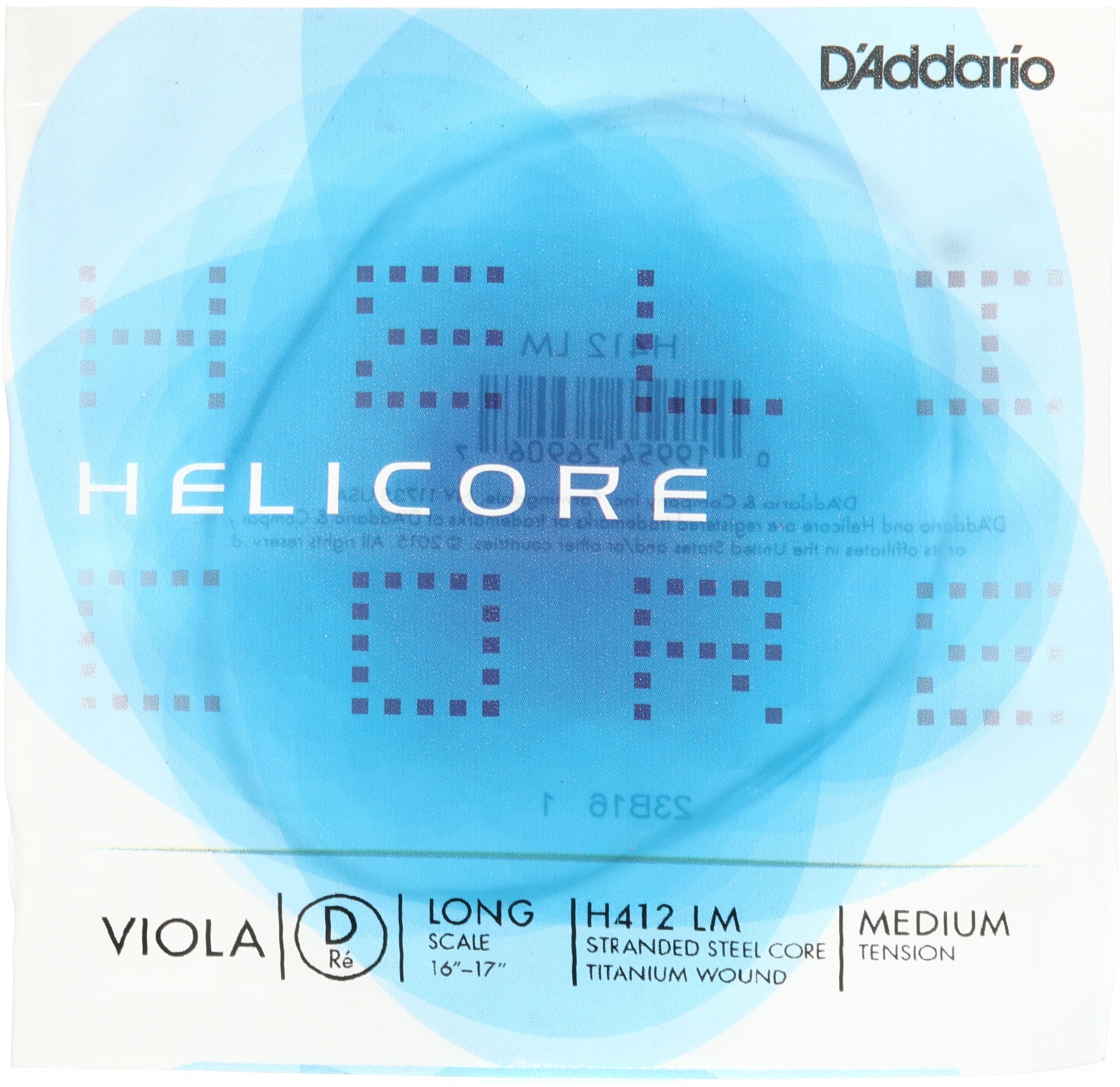 D'Addario H412 LM Helicore Viola D String - Long Scale (16-17 inch ...