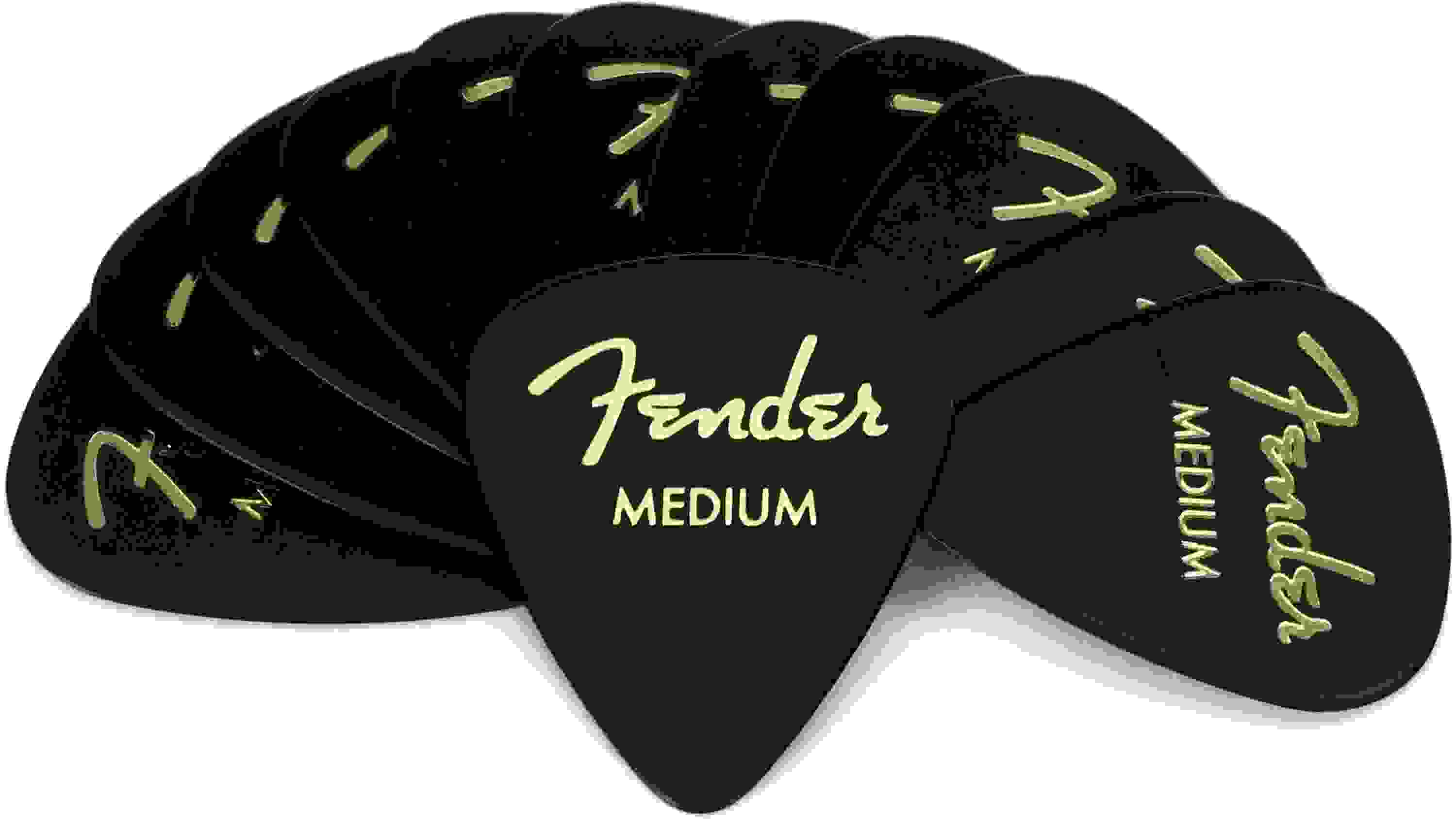Fender 351 Premium Guitar Picks - Medium Black 12-pack | Sweetwater