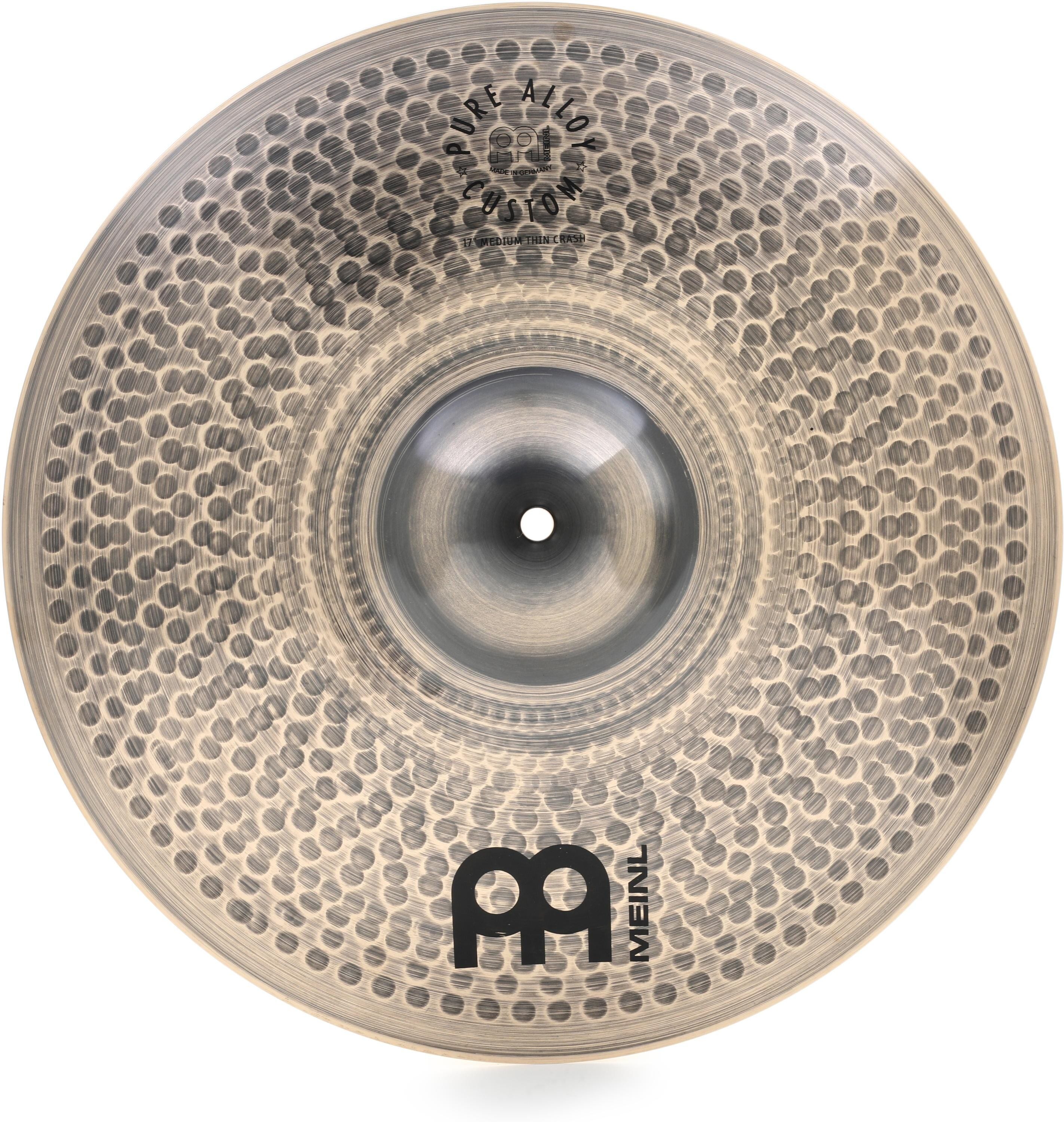 Meinl Cymbals 17-inch Pure Alloy Custom Medium-thin Crash Cymbal ...