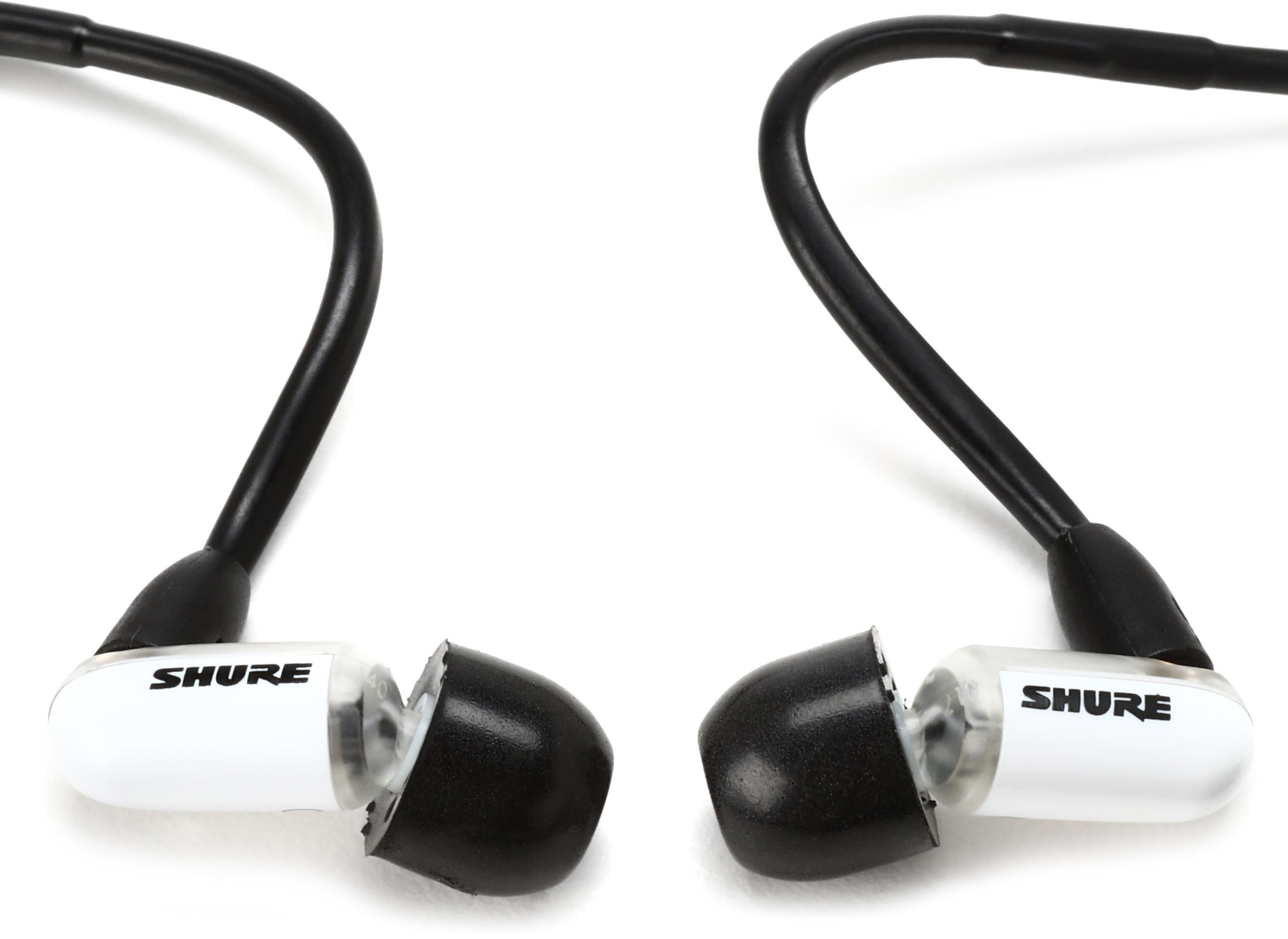 Shure AONIC 3 Sound Isolating Earphones - White | Sweetwater