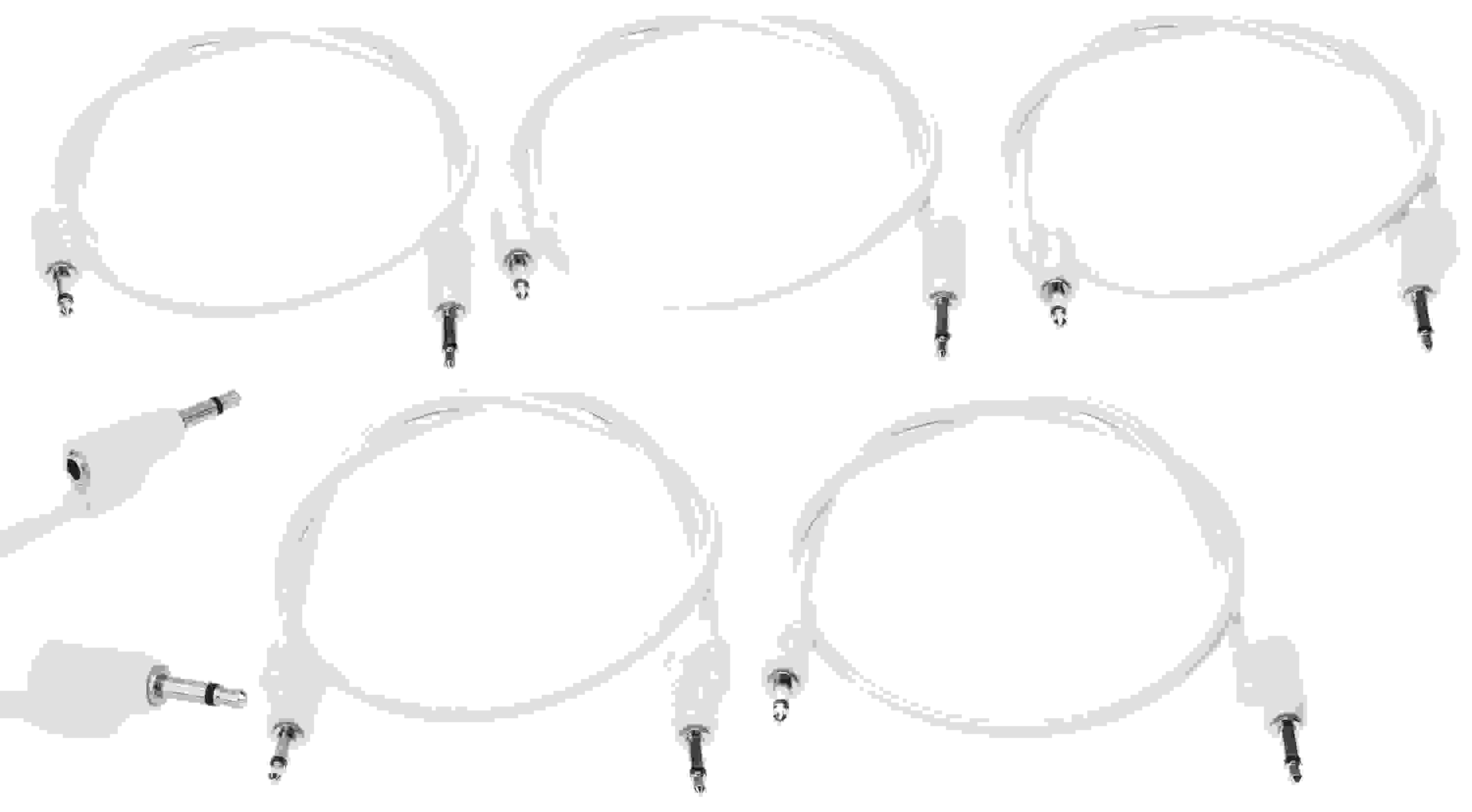 Tiptop Audio Stackcable Eurorack Patch Cable - 50cm, White (5-pack ...