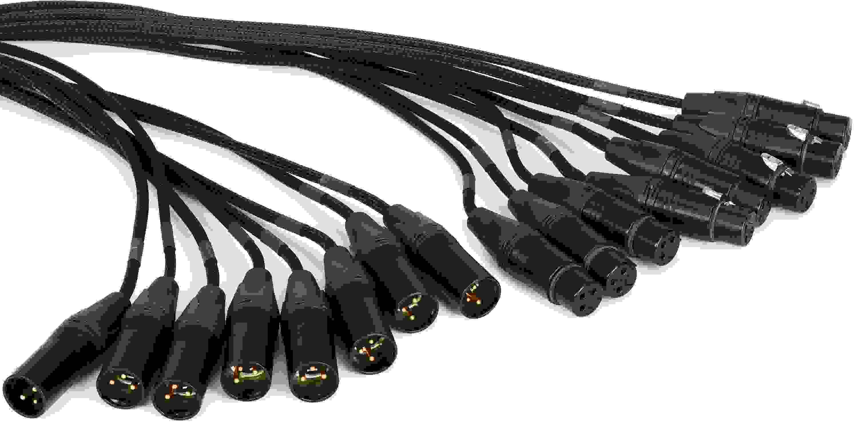 Mogami Gold 8 XLR-XLR 8-channel XLR Male to XLR Female Snake - 100 foot ...