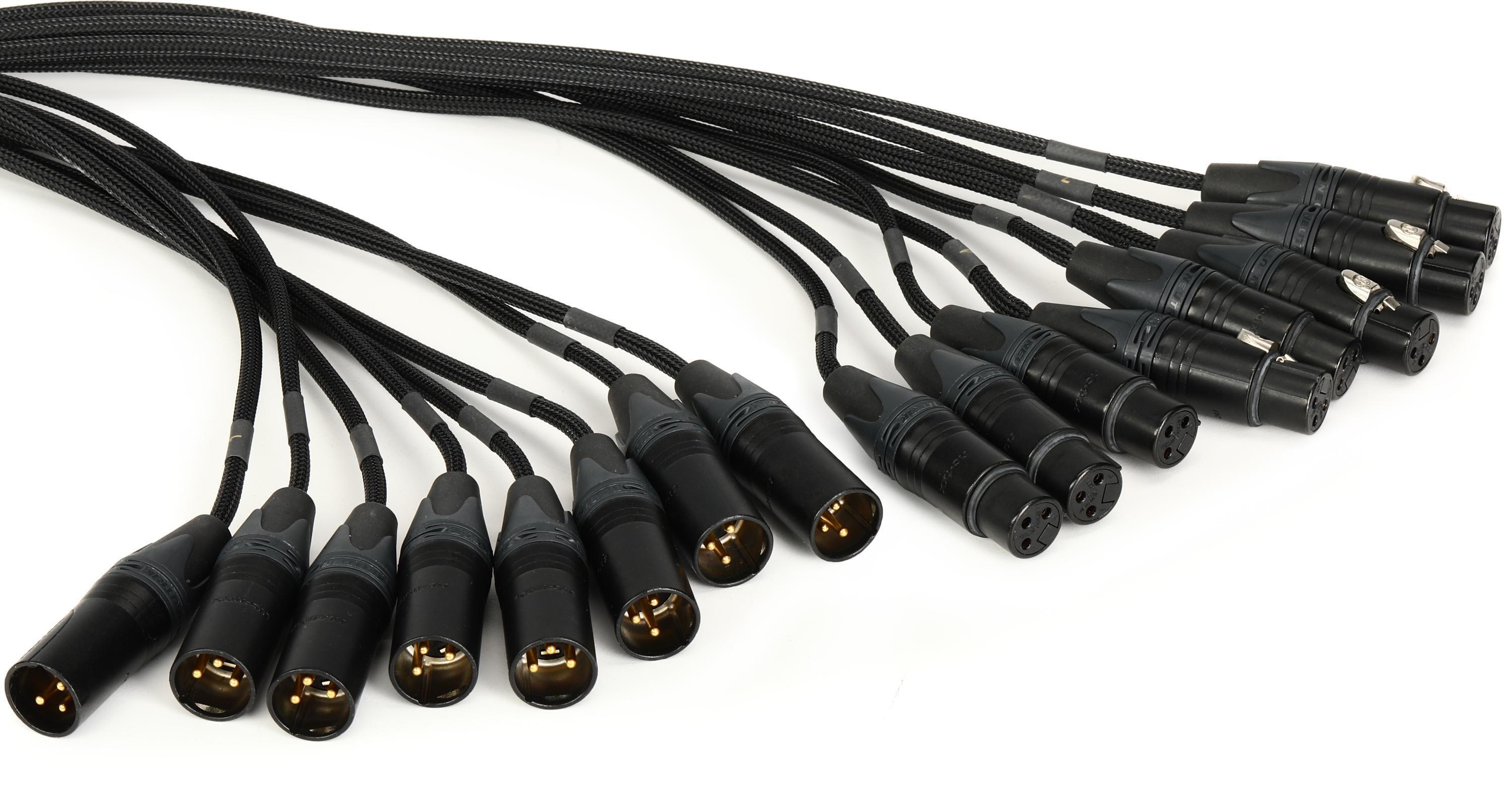 Mogami Gold 8 XLR-XLR 8-channel XLR Male to XLR Female Snake - 100 foot ...