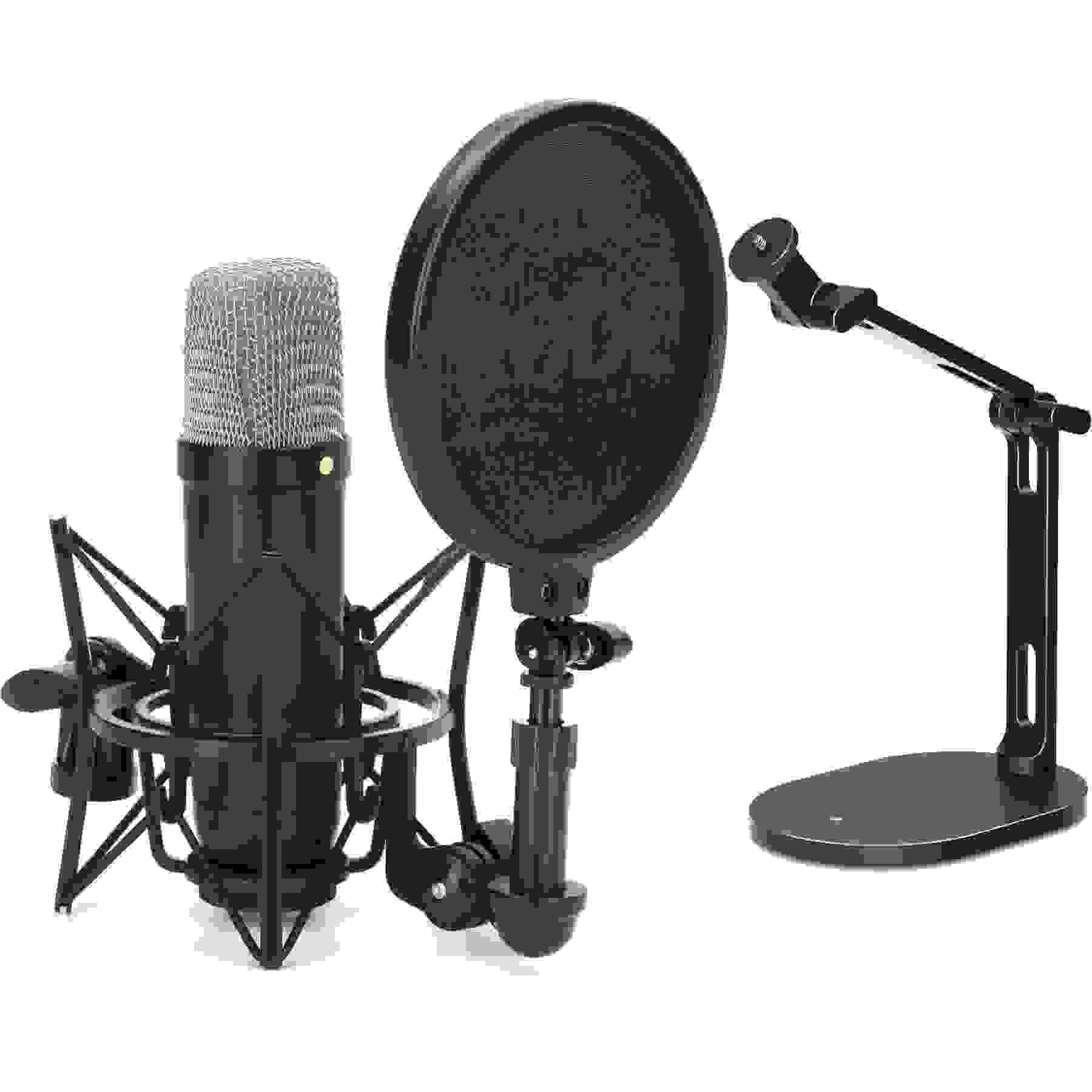Rode NT1 Signature Series Condenser Microphone with Desk Stand - Black ...