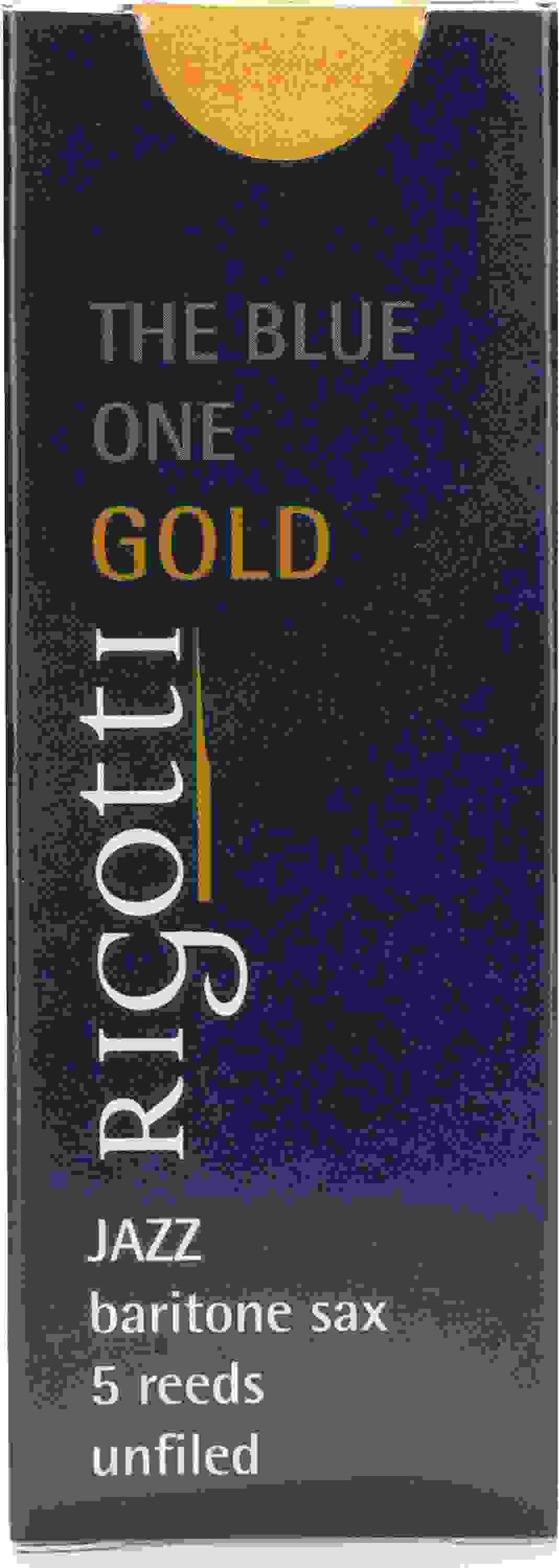Rigotti RG5.JSB Gold Jazz Baritone Saxophone Reeds - 2.5 Strong (5-pack ...
