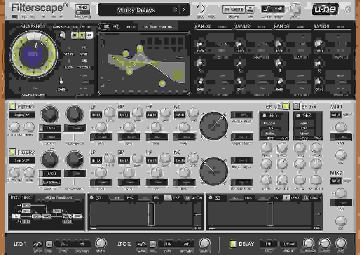 u-he Filterscape Synthesizer and Morphing EQ Plug-in | Sweetwater