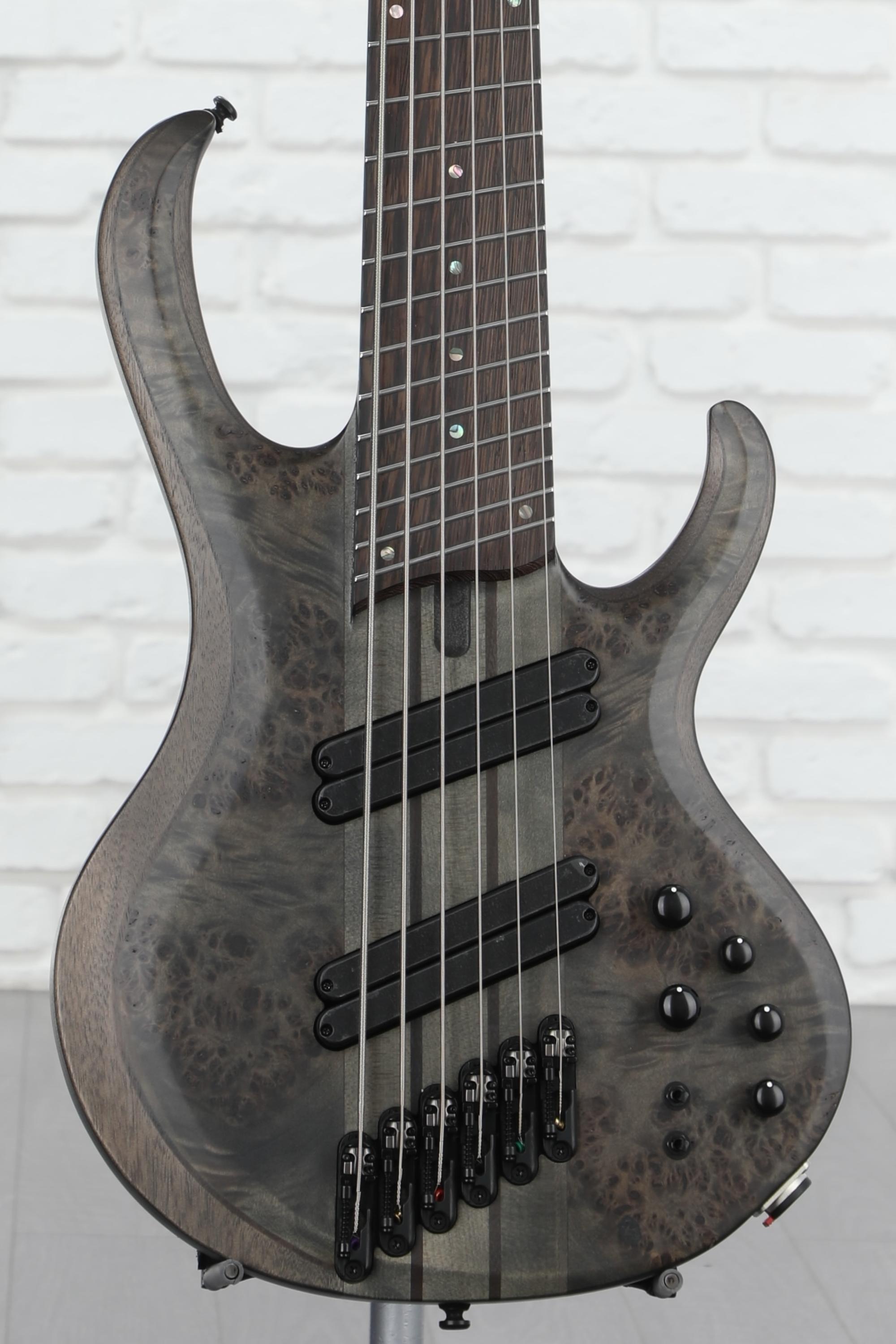Ibanez BTB806MS 6-string Bass Guitar - Transparent Gray Flat | Sweetwater