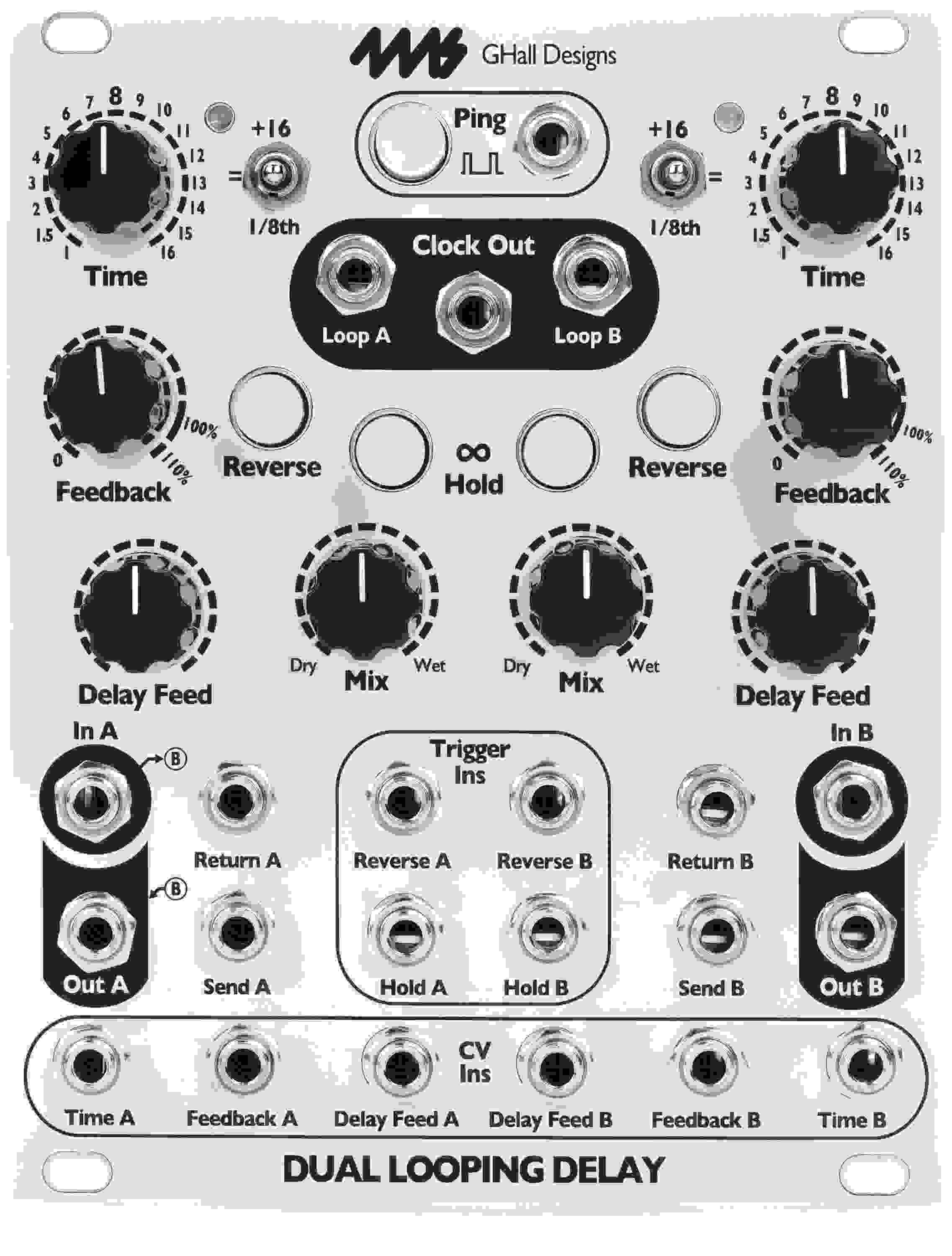 4ms Dual Looping Delay Eurorack Module | Sweetwater