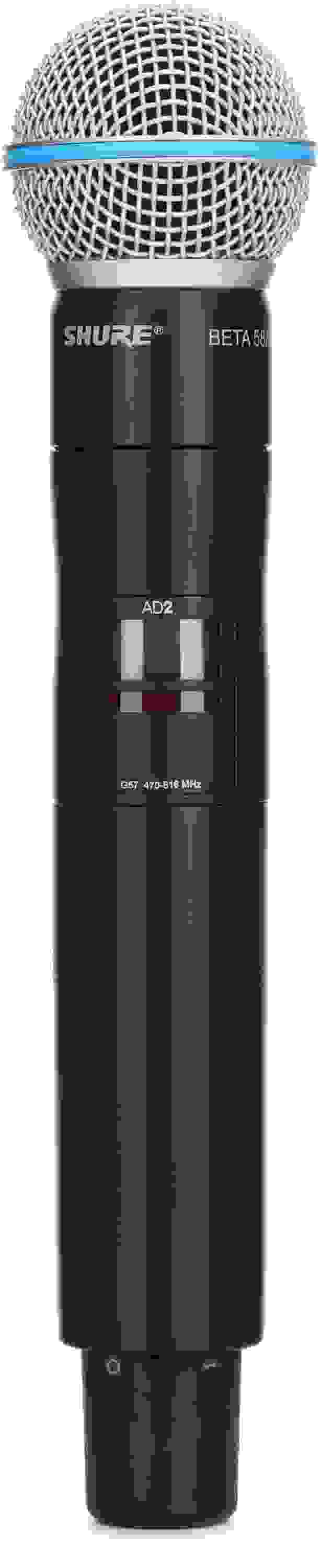Shure AD2/B58 Wireless Handheld Microphone Transmitter | Sweetwater