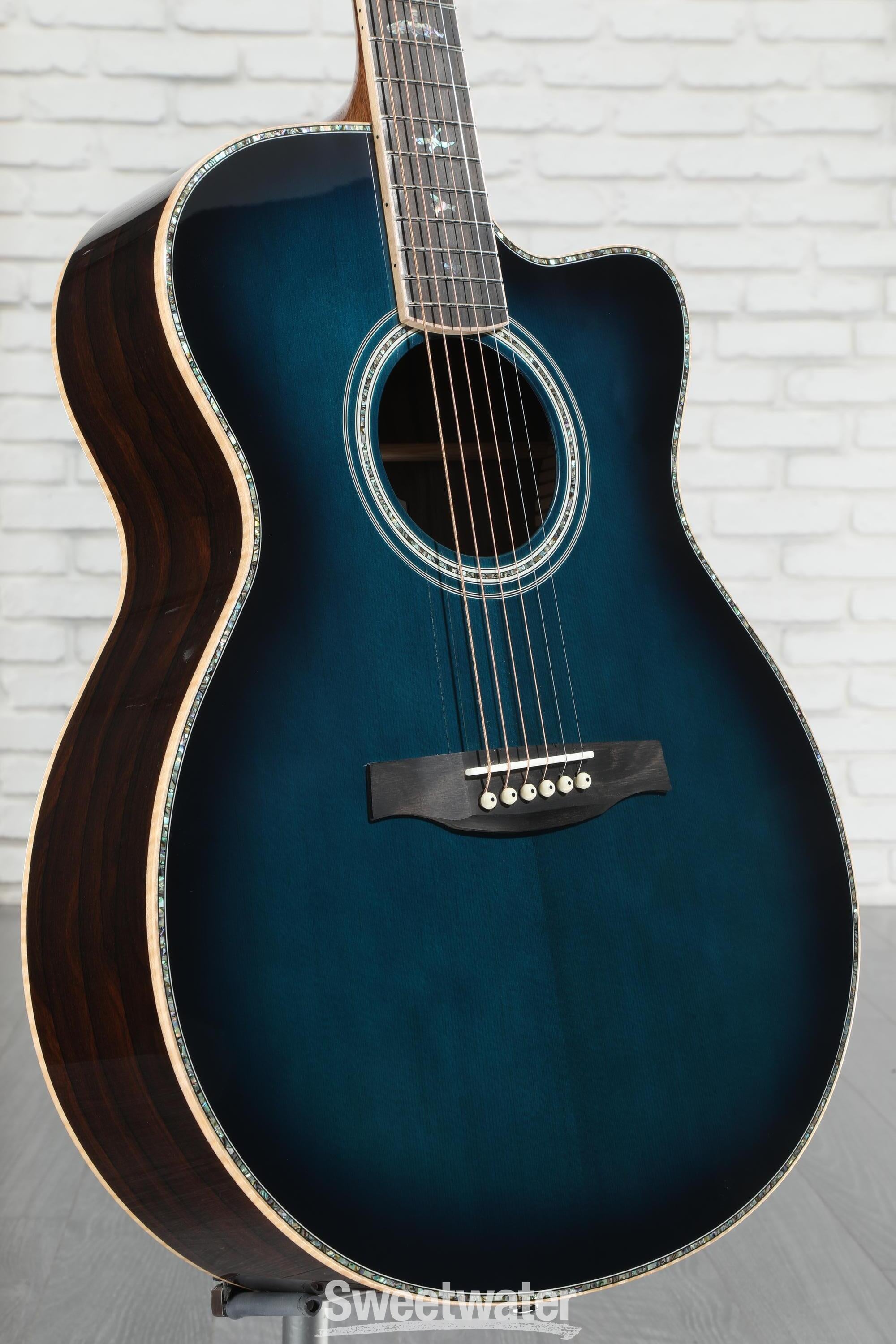 PRS SE A60 Angelus Acoustic-electric Guitar - Cobalt Blue Burst ...