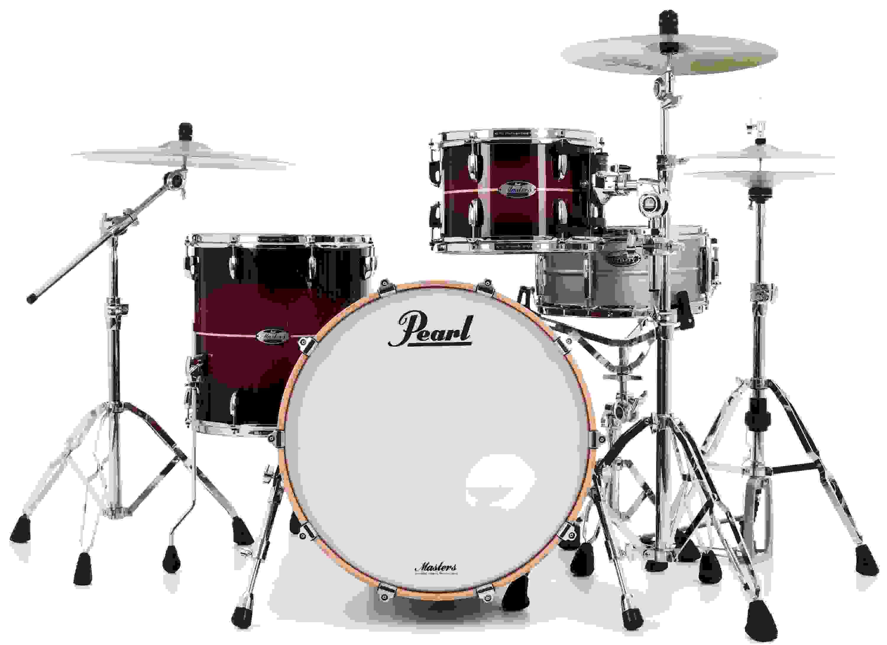 Pearl Masters Maple Complete MCT923XSP/C 3-piece Shell Pack - Red Burst ...