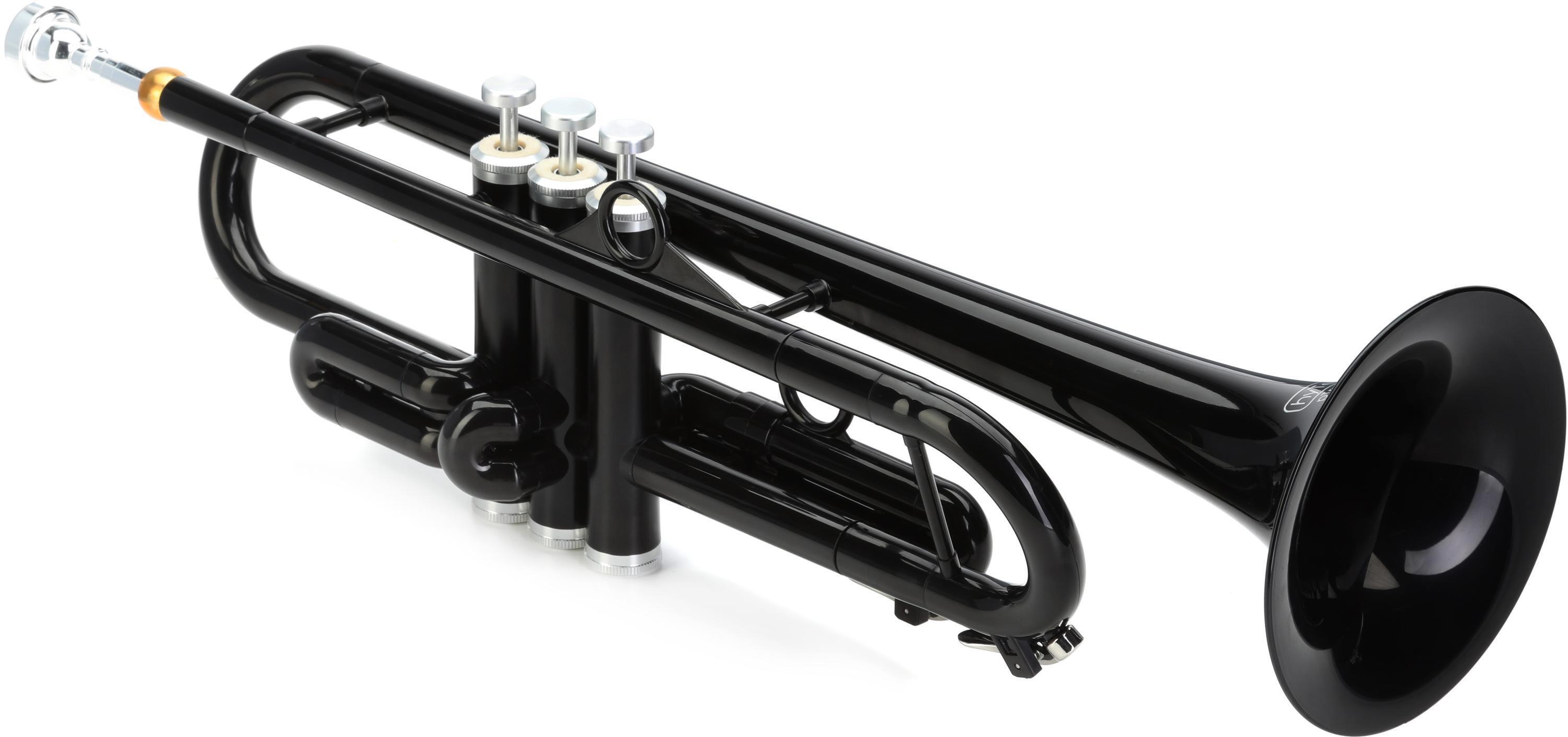 pBone Music pTrumpet hyTech Trumpet - Black | Sweetwater